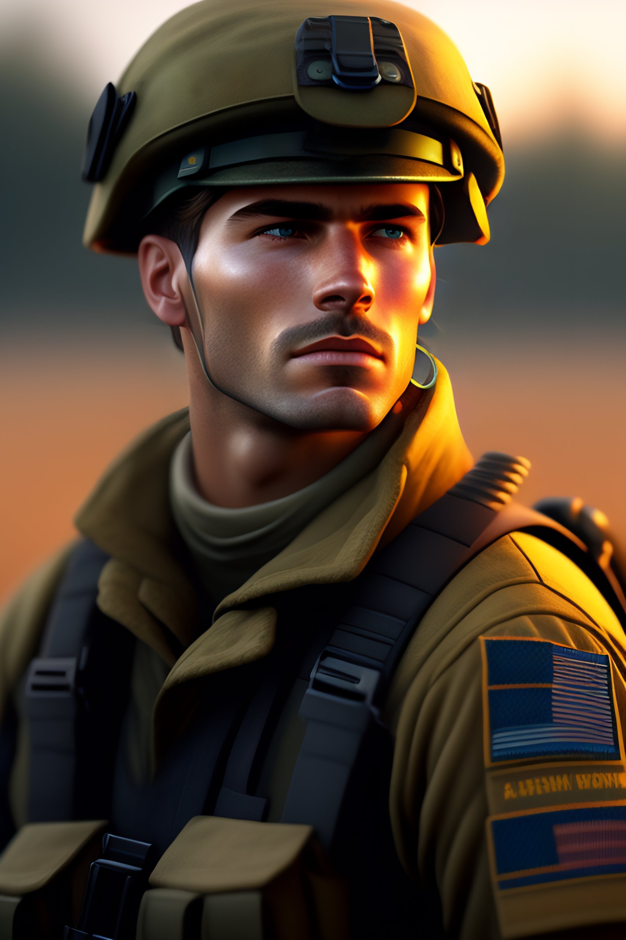 Lexica - An exhausted brat simpson at the frontlines in the army at ...