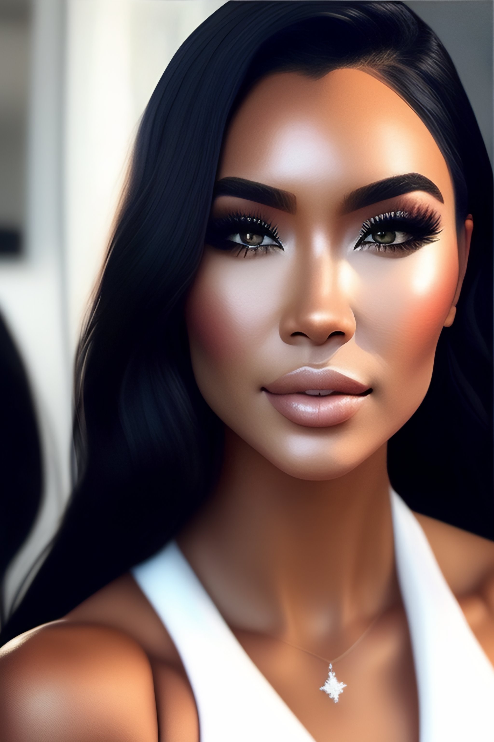 Lexica - A mix between the gorgeous face of a snow whtite beautiful ...