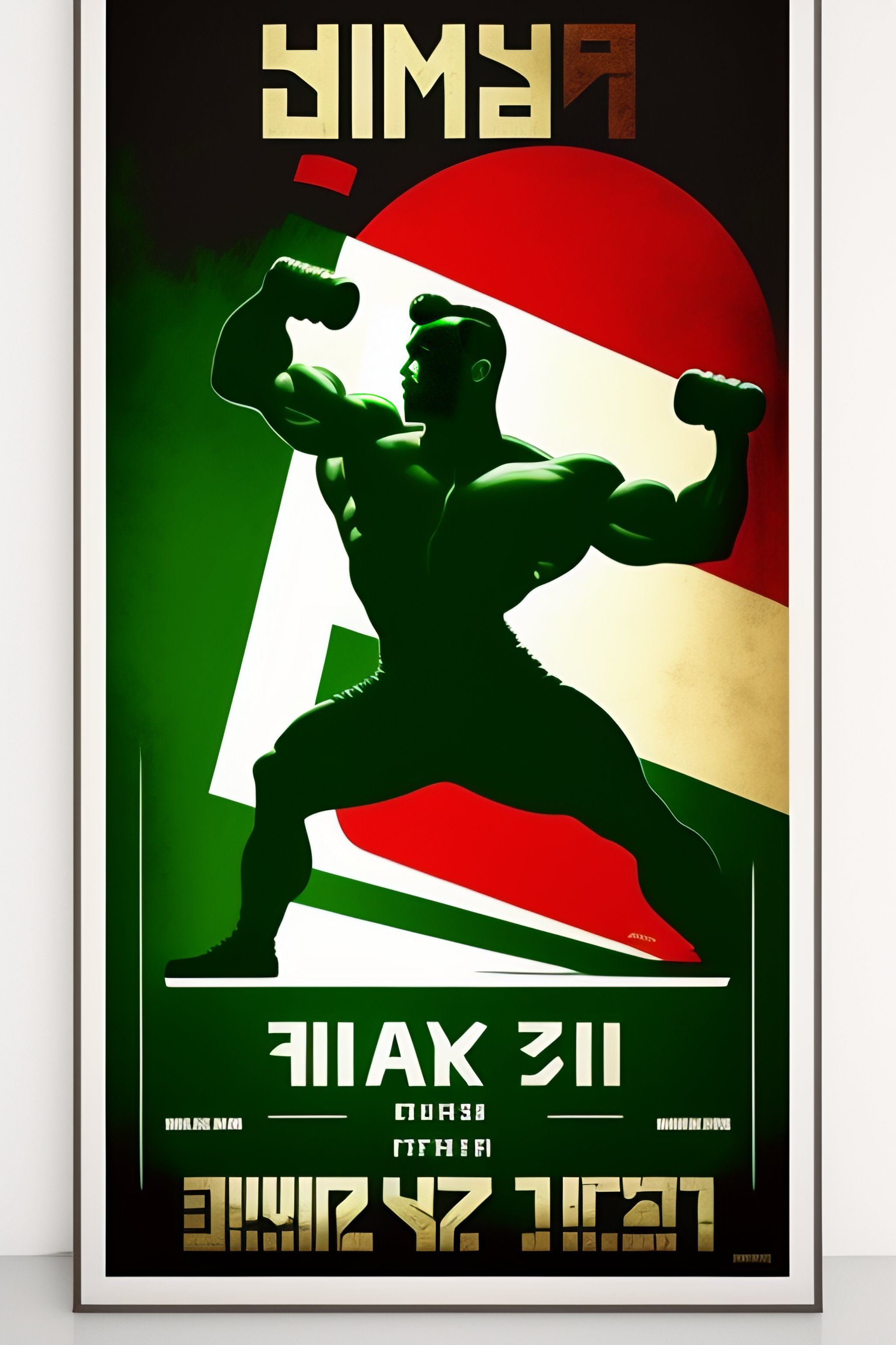 Lexica - Street art poster inspire by communist propaganda, green ...