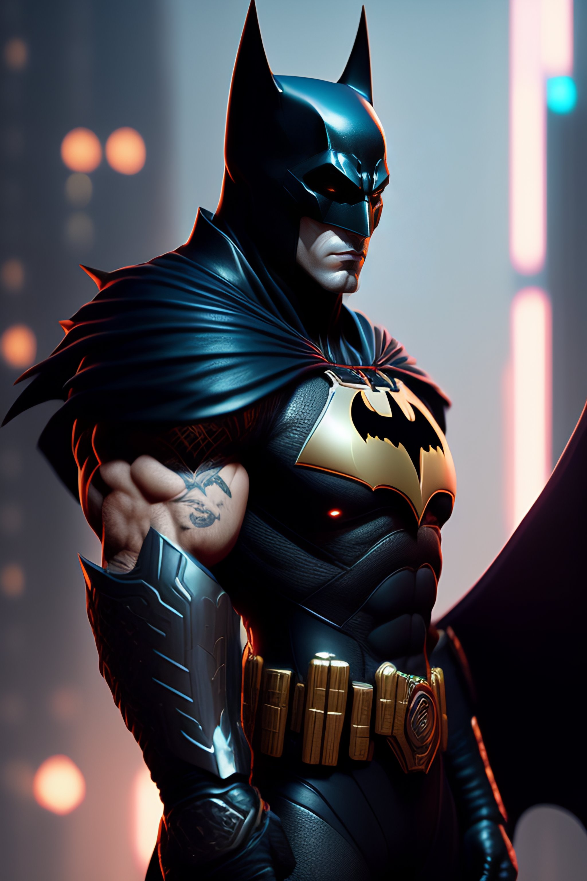 Lexica - Batman cyberpunk sharp details, sharp focus, elegant, highly ...