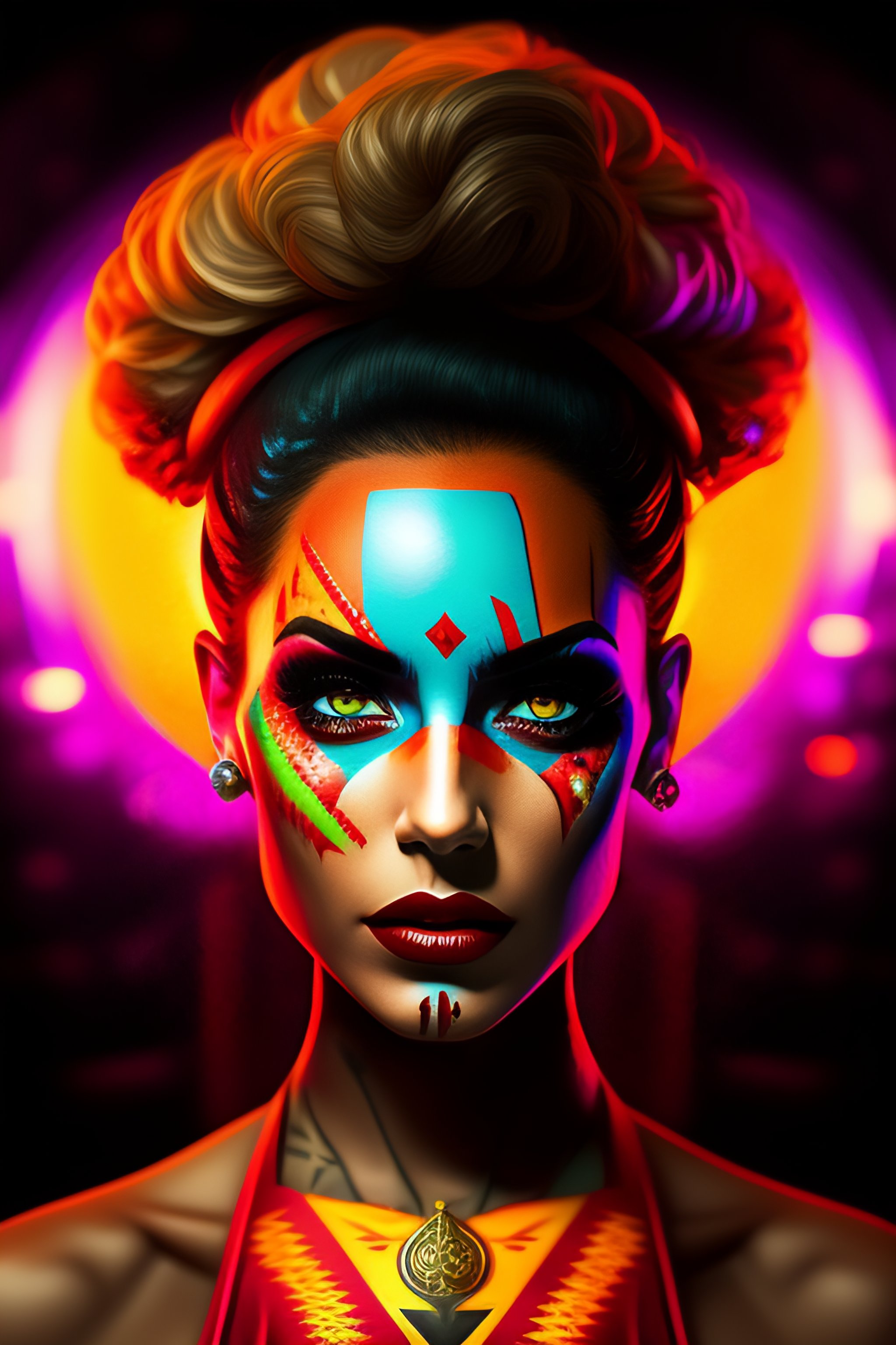 Lexica - Symmetry!! portrait of borderlands 3 psycho