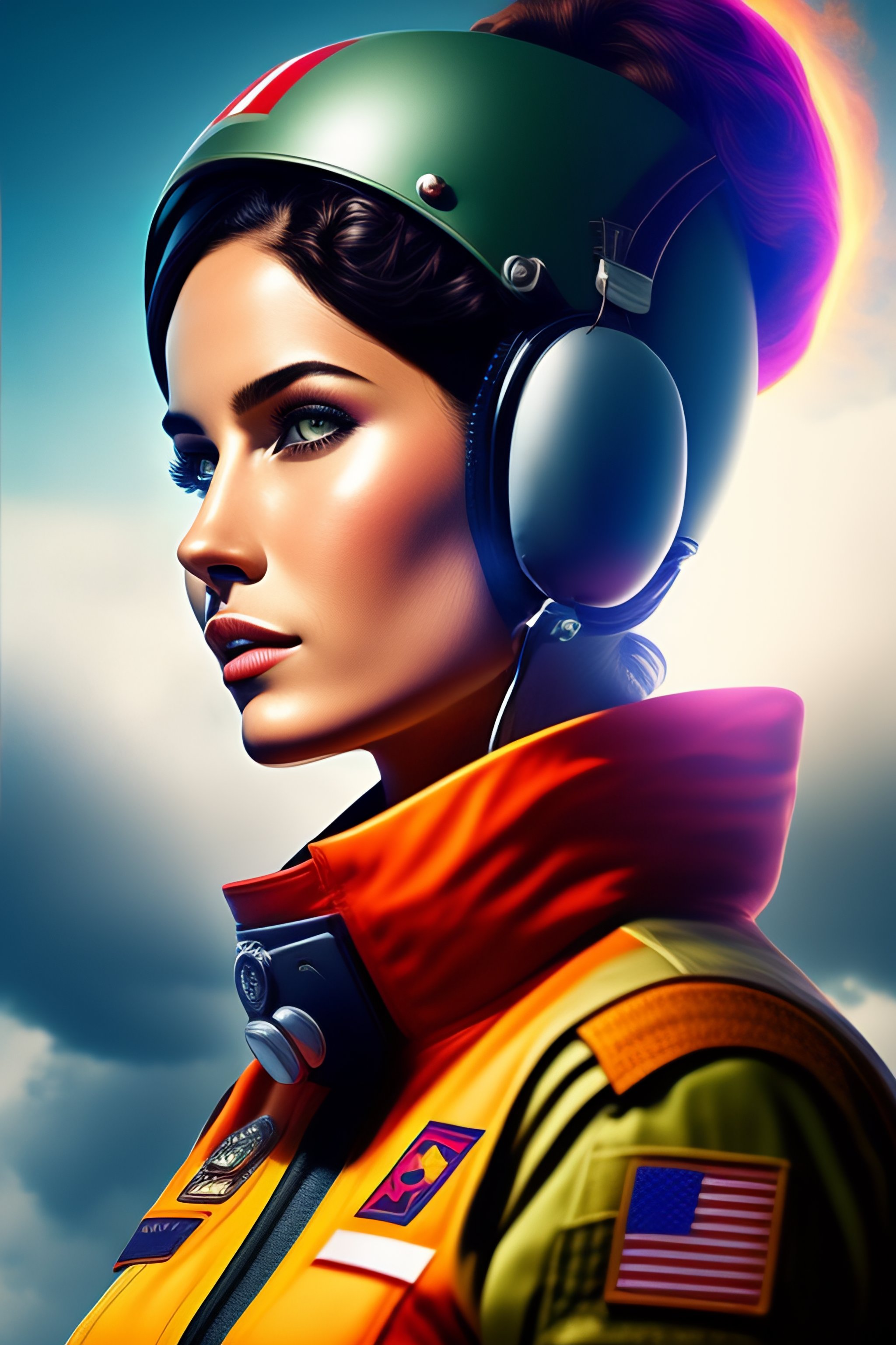 Lexica - Girl fighter pilot