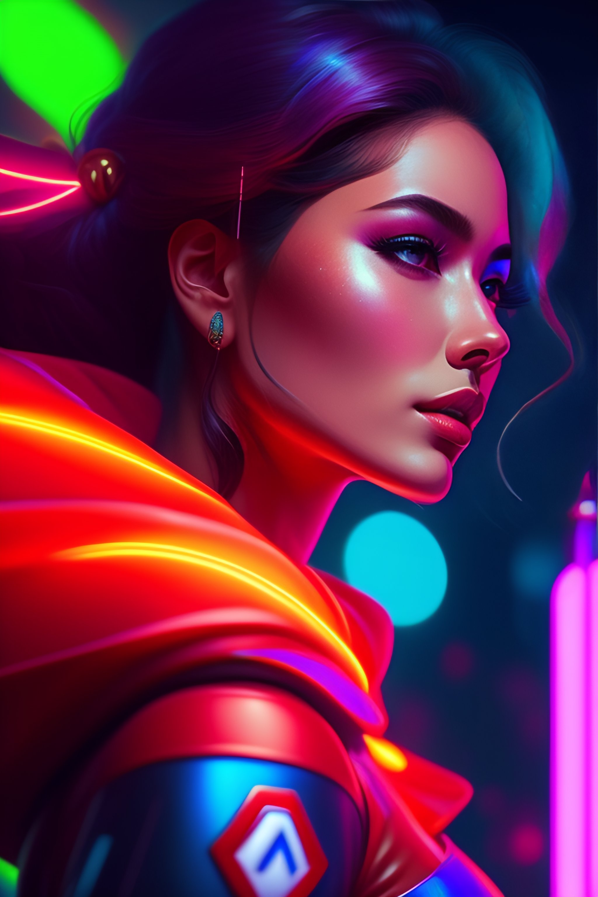 Lexica - Super Mario, neon colors, hyper detailed, digital art ...