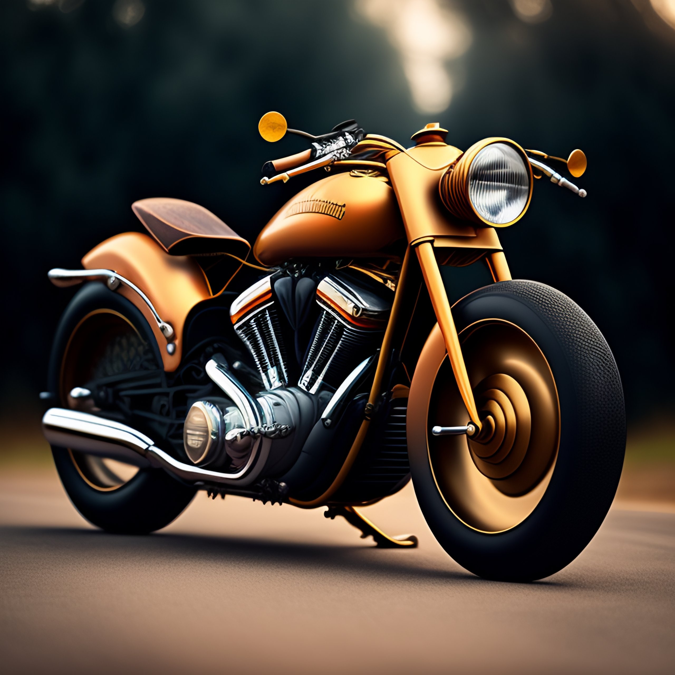 Lexica - A steampunk sports motorcycle