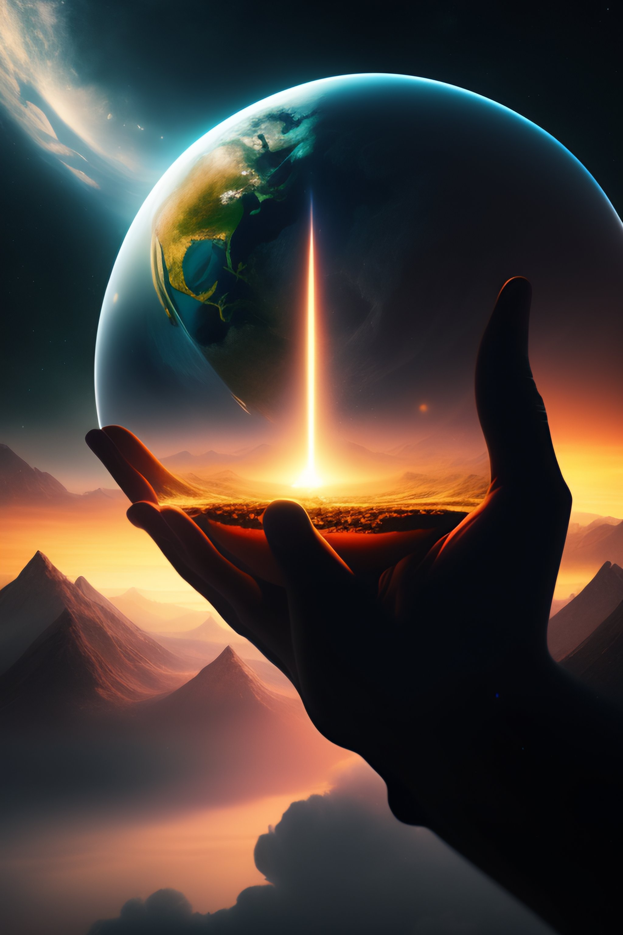 Lexica - The power of earth in one hand in the open universe with the ...