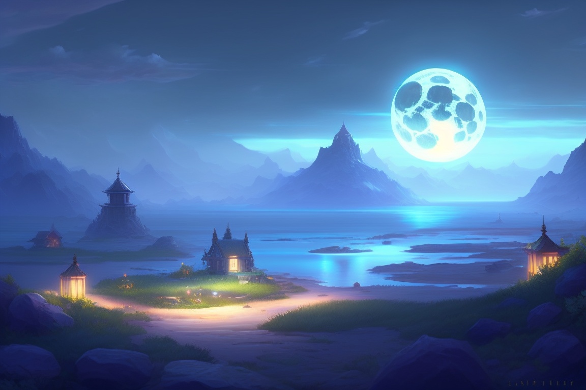 Lexica - Final fantasy, lanscape,moonlight, light rays, hope, hyper ...