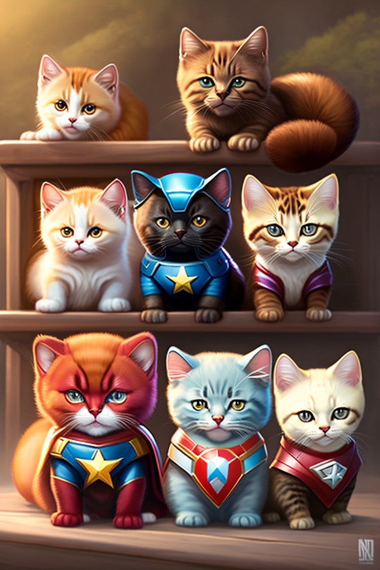 Lexica - Marvel Superhero, Kittens
