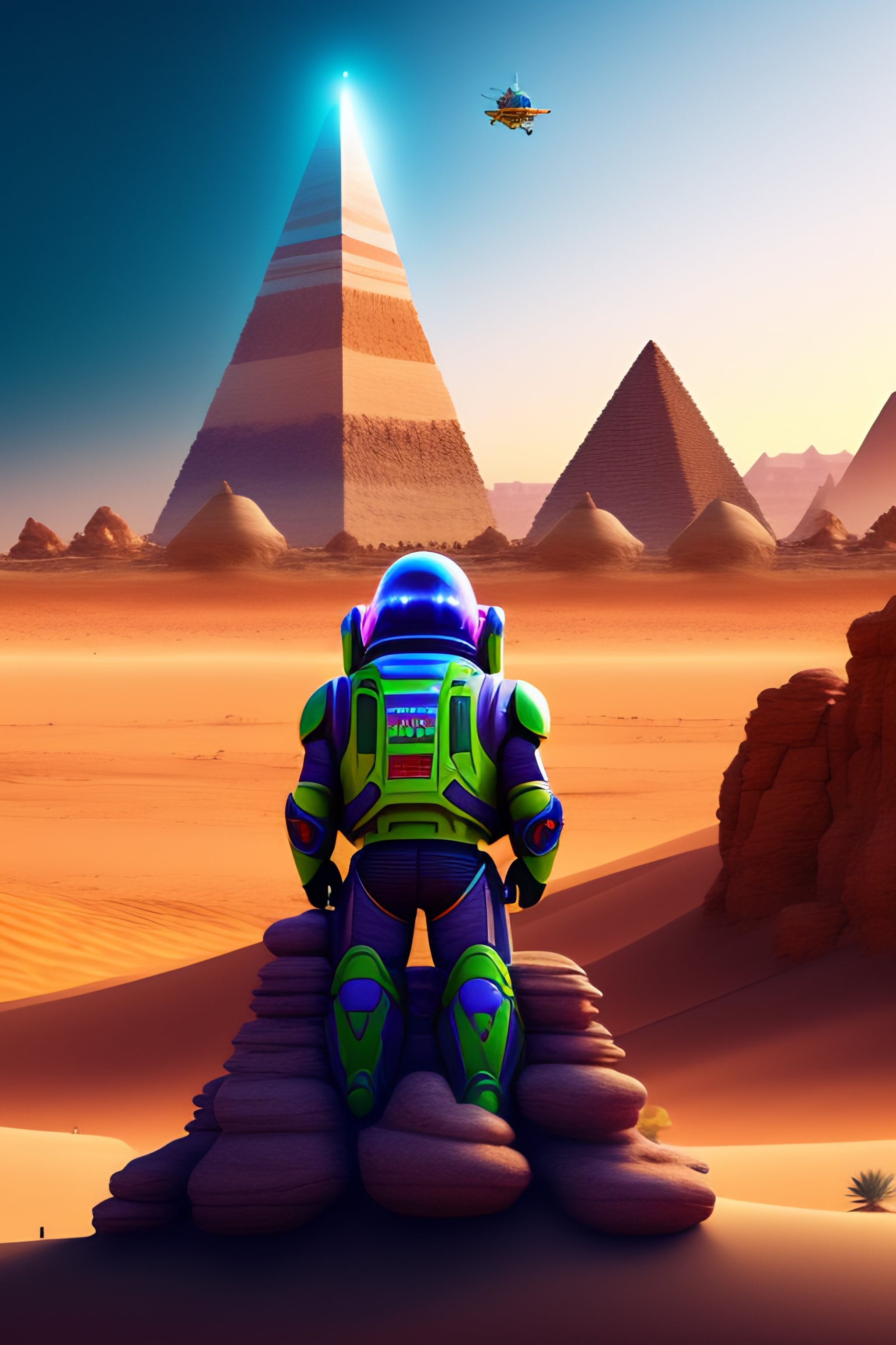 Lexica - "Generate an AI art piece featuring Buzz Lightyear from Toy ...