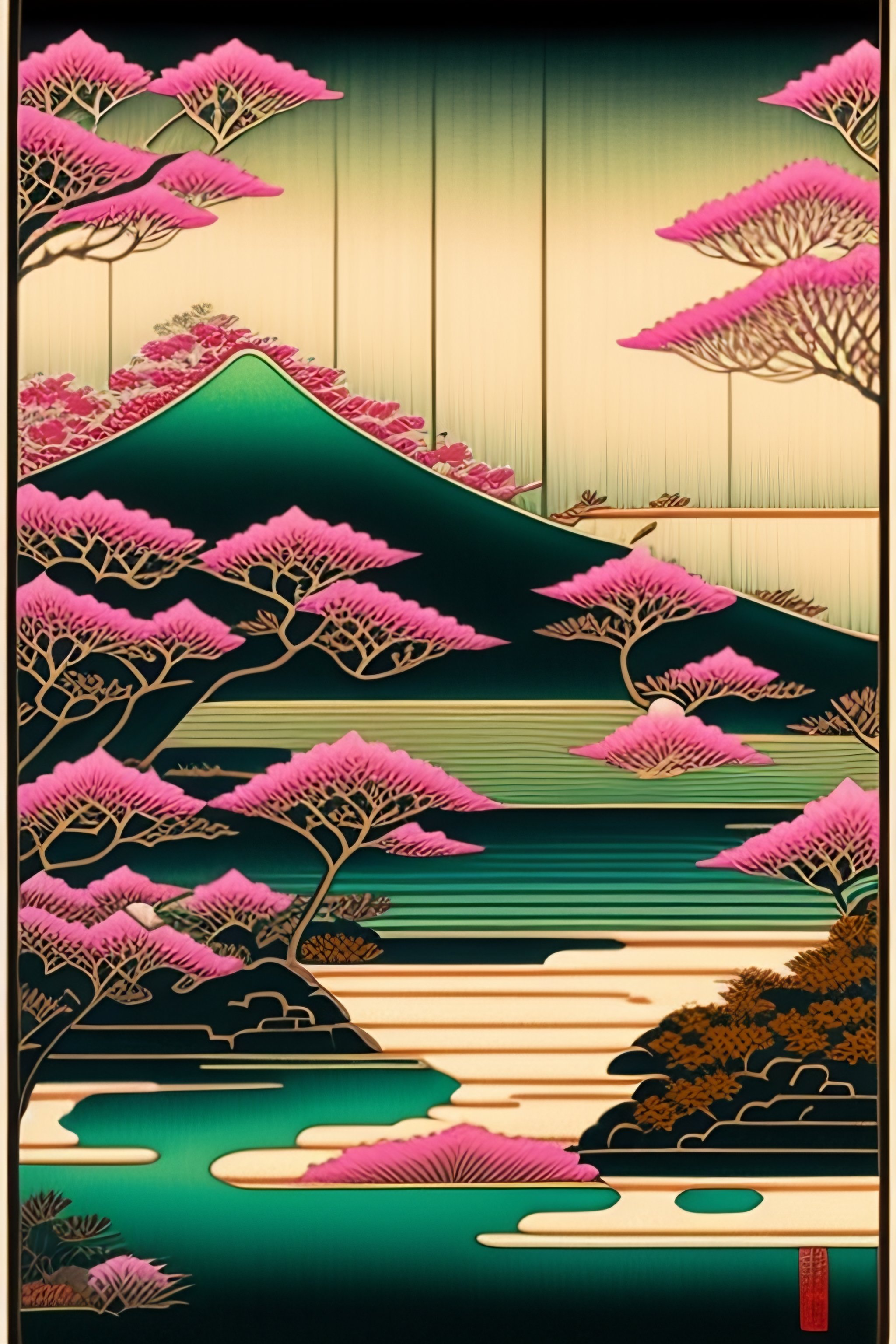 Lexica - 2D artwork Woodblock print by Taguchi Tomoki, Yatsuo no ...