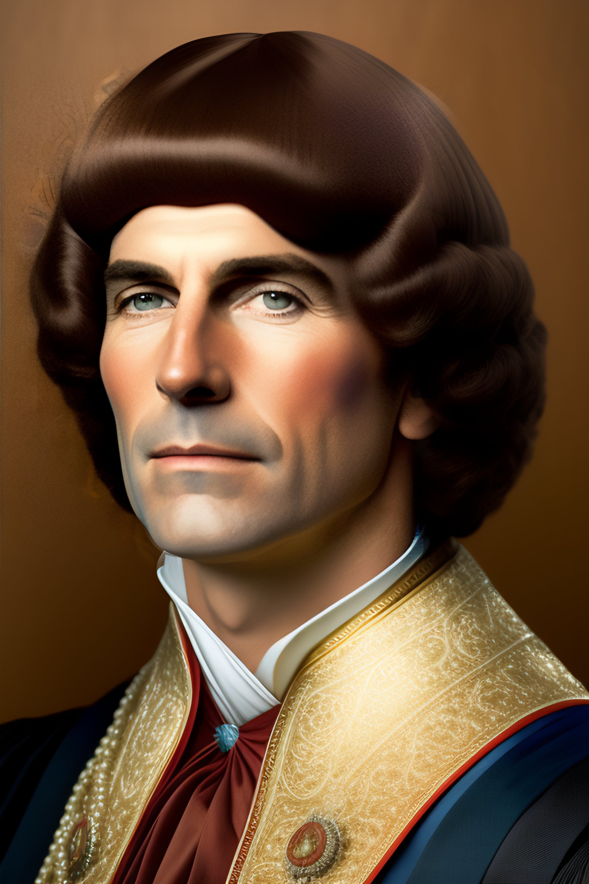 Lexica - Portrait of a judge wearing a judge's wig