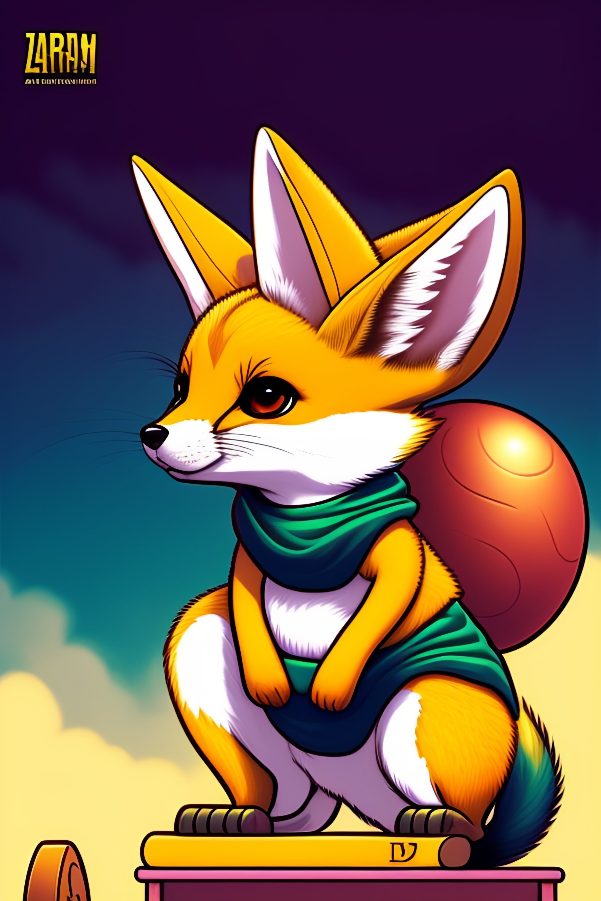 Lexica - Comics of fennec doing fitness
