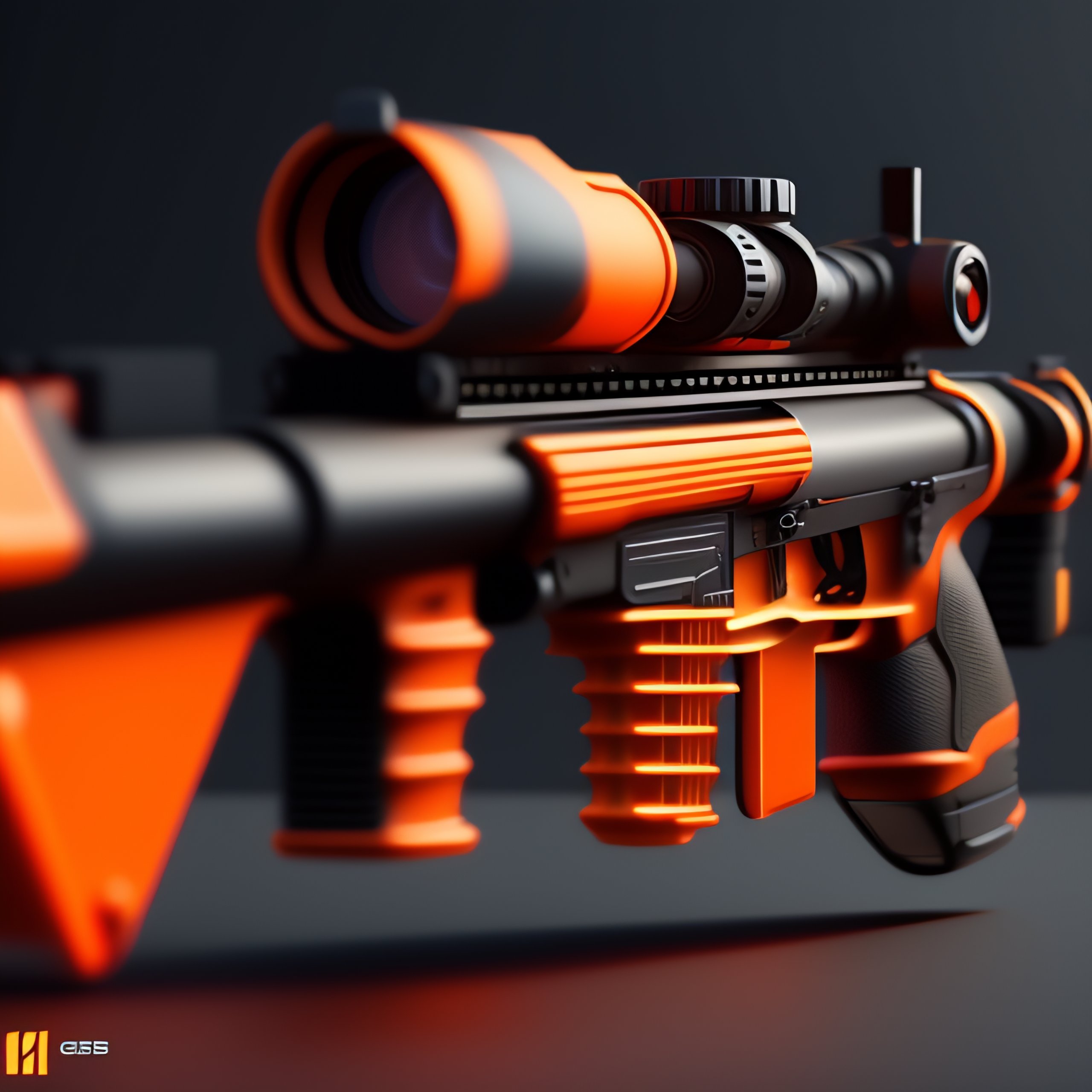 Lexica - CS-GO deluxe sniper, hollographic orange details color ...