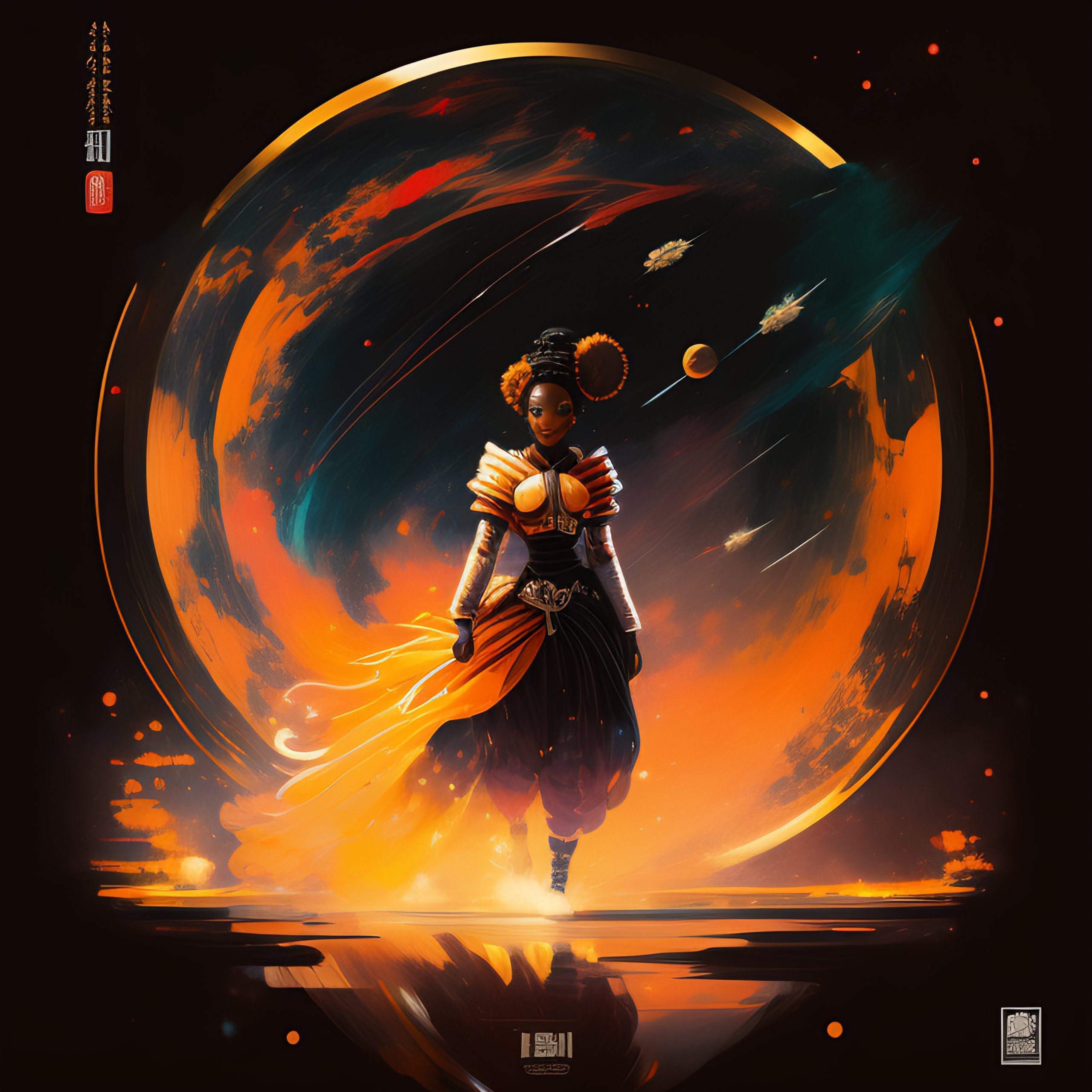 Lexica - Portrait of a black ebony african geisha harriet tubman ...