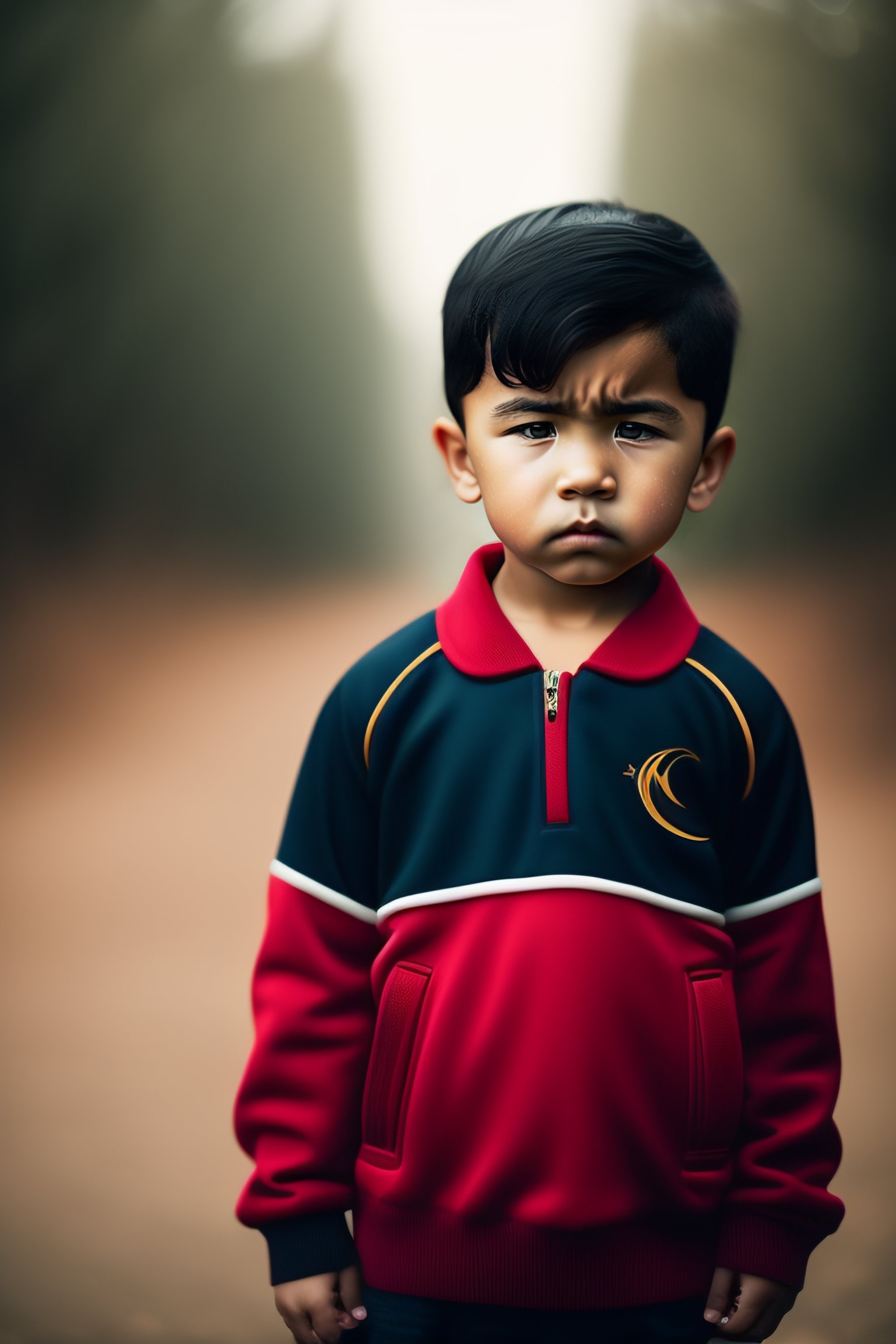 Lexica - Photo of rich and sad kid