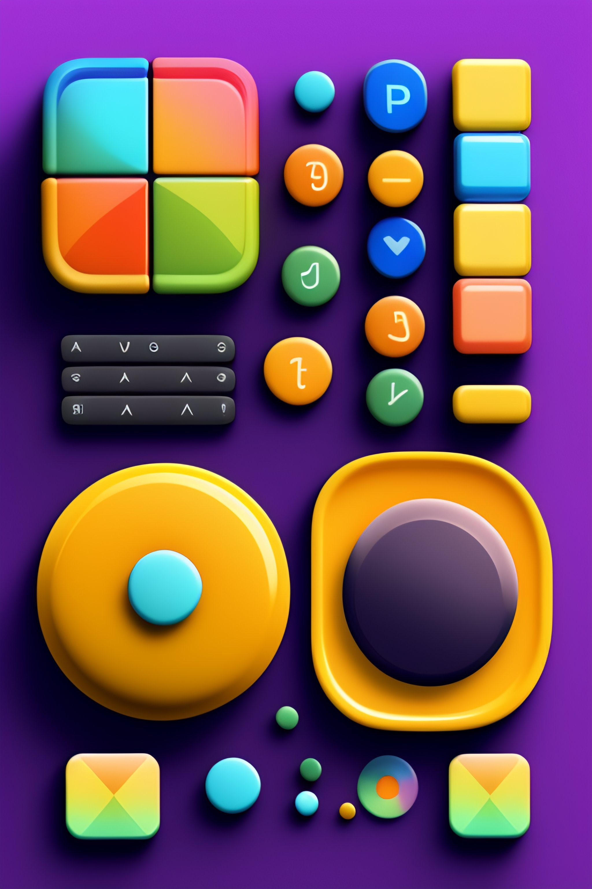 Lexica - App ui components buttons