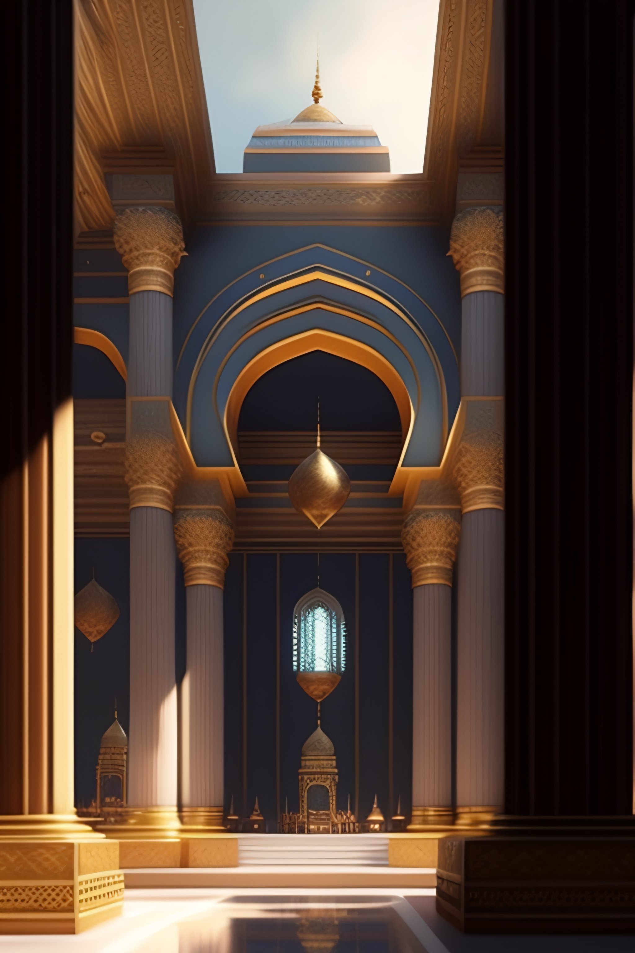 Lexica - Interior, temple, objects, columns, islam, architecture ...
