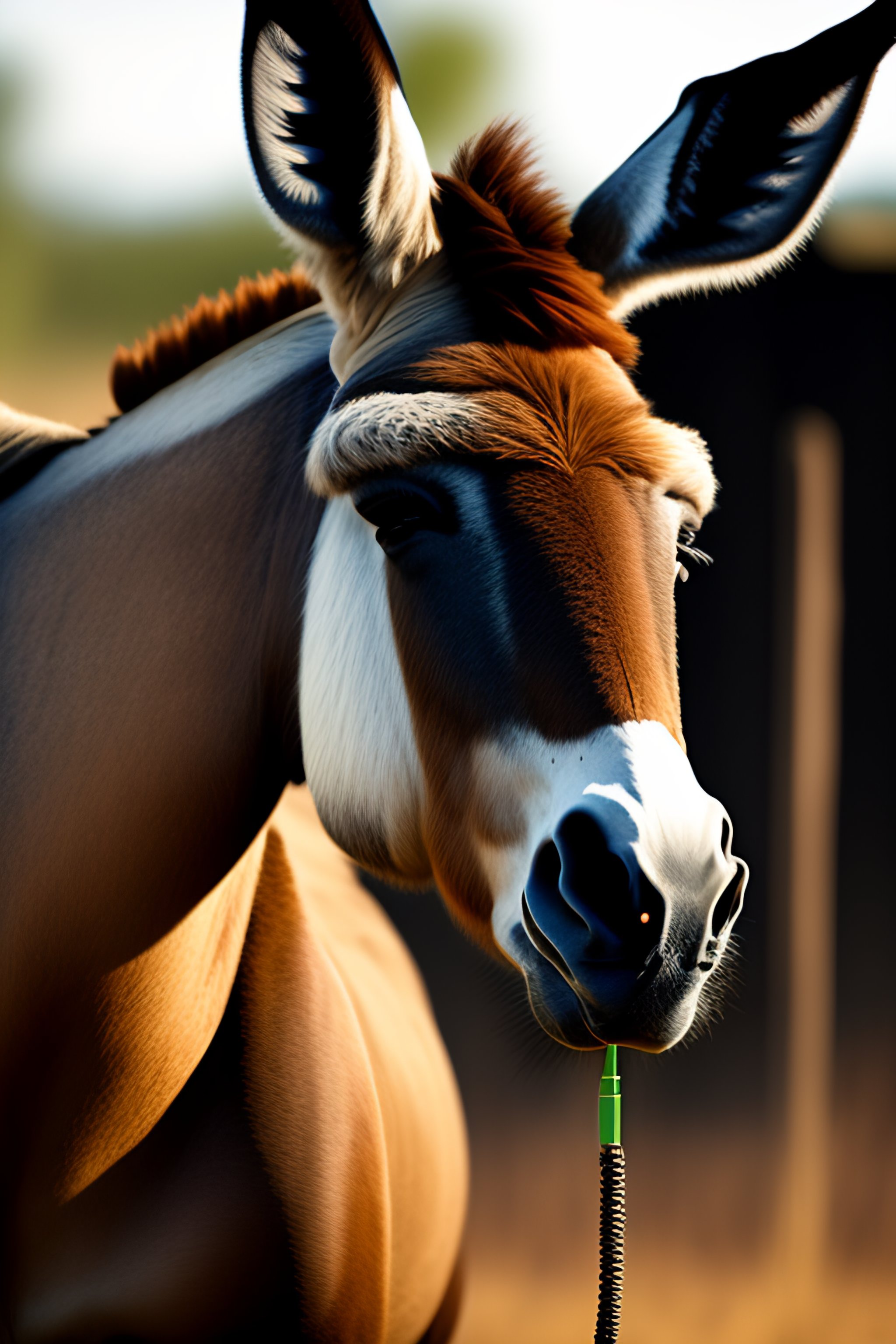 Lexica - A donkey making a call