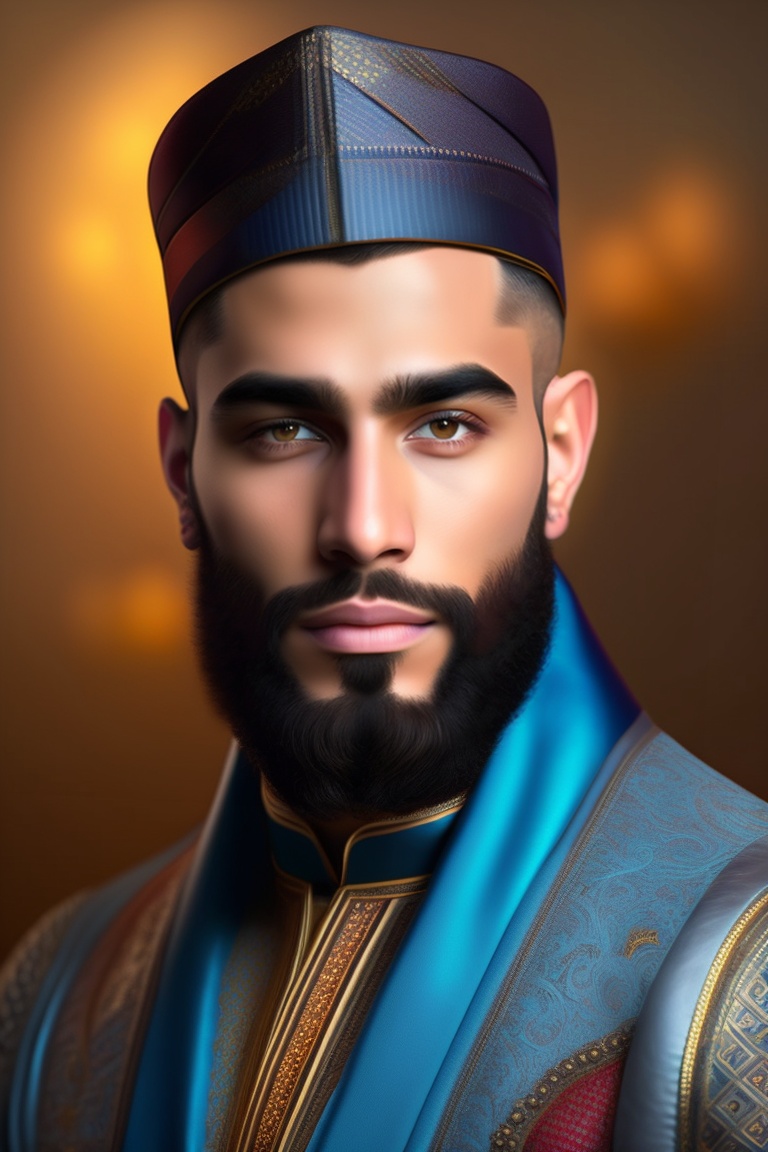 Lexica - BEAUTIFUL MAN WEARING IMAMA ,MUSLIM HAVING BEARD MAULVI ...