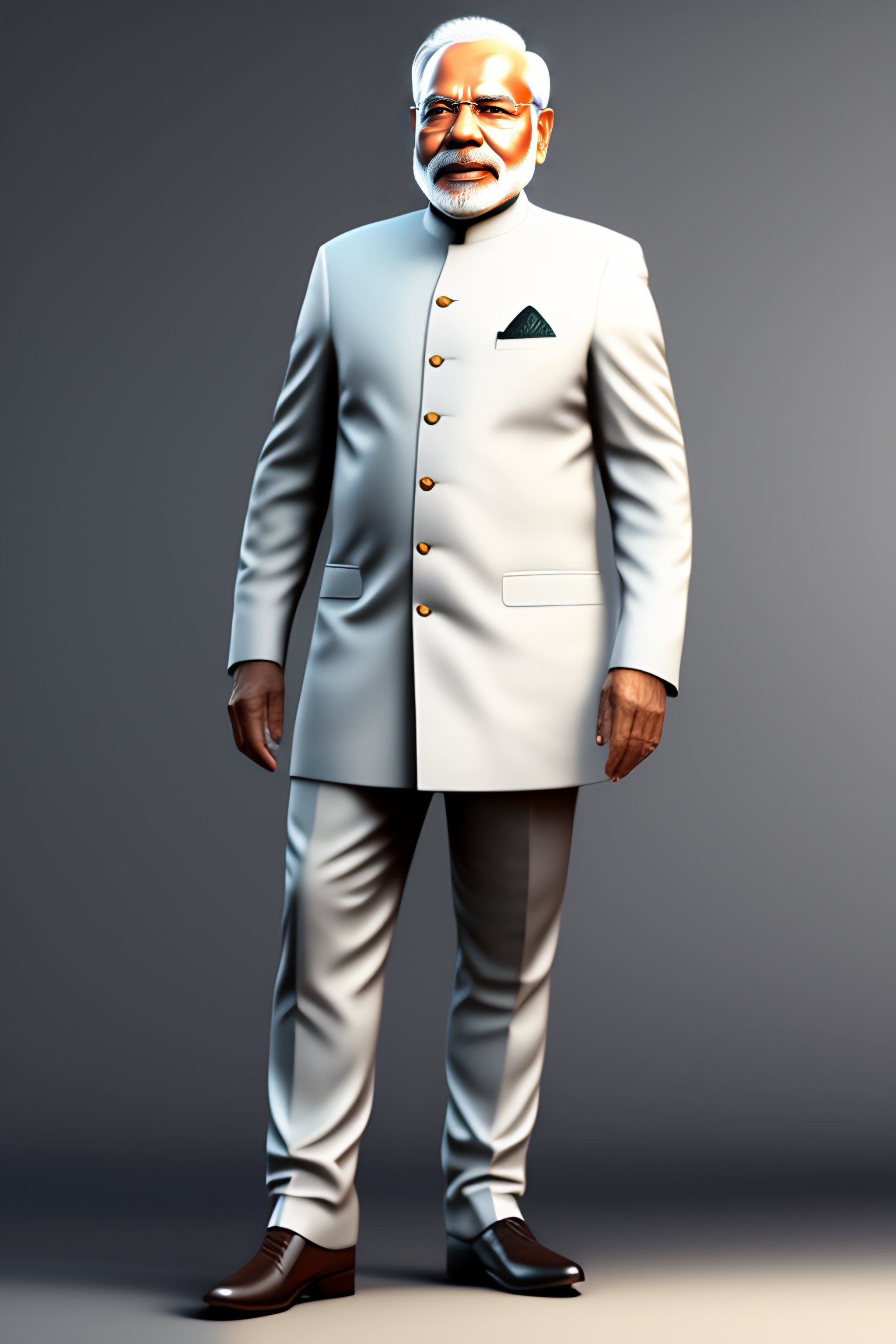 Narendra Modi Standing Full Size Photo