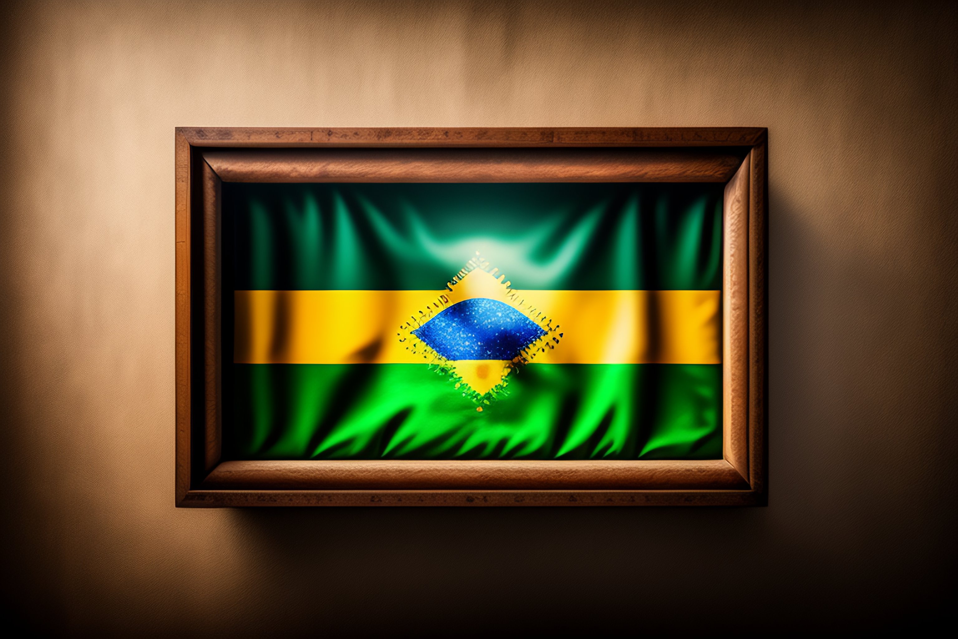 Lexica - Analog style, flag of brazil, hand with fist, diffused light ...