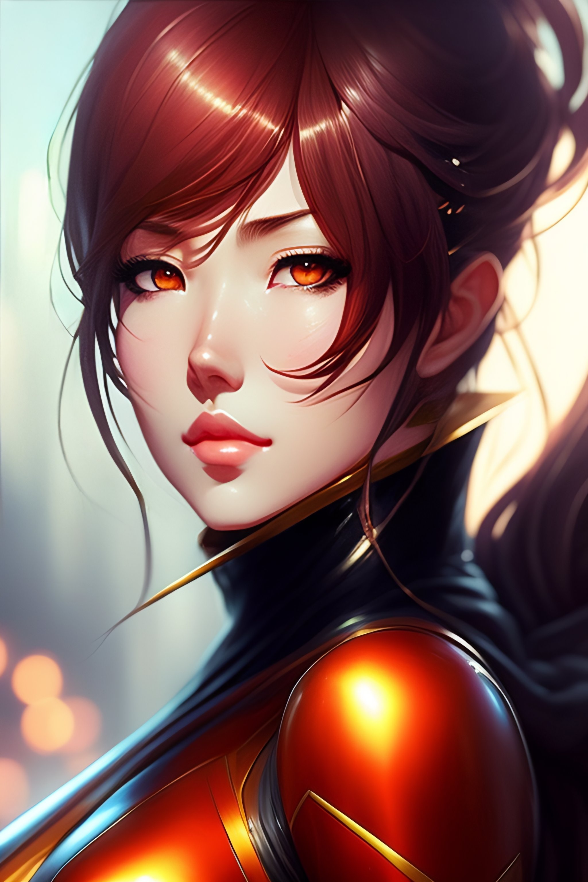 Lexica - Anime portrait of Robin from DC comics by Stanley Artgerm Lau ...