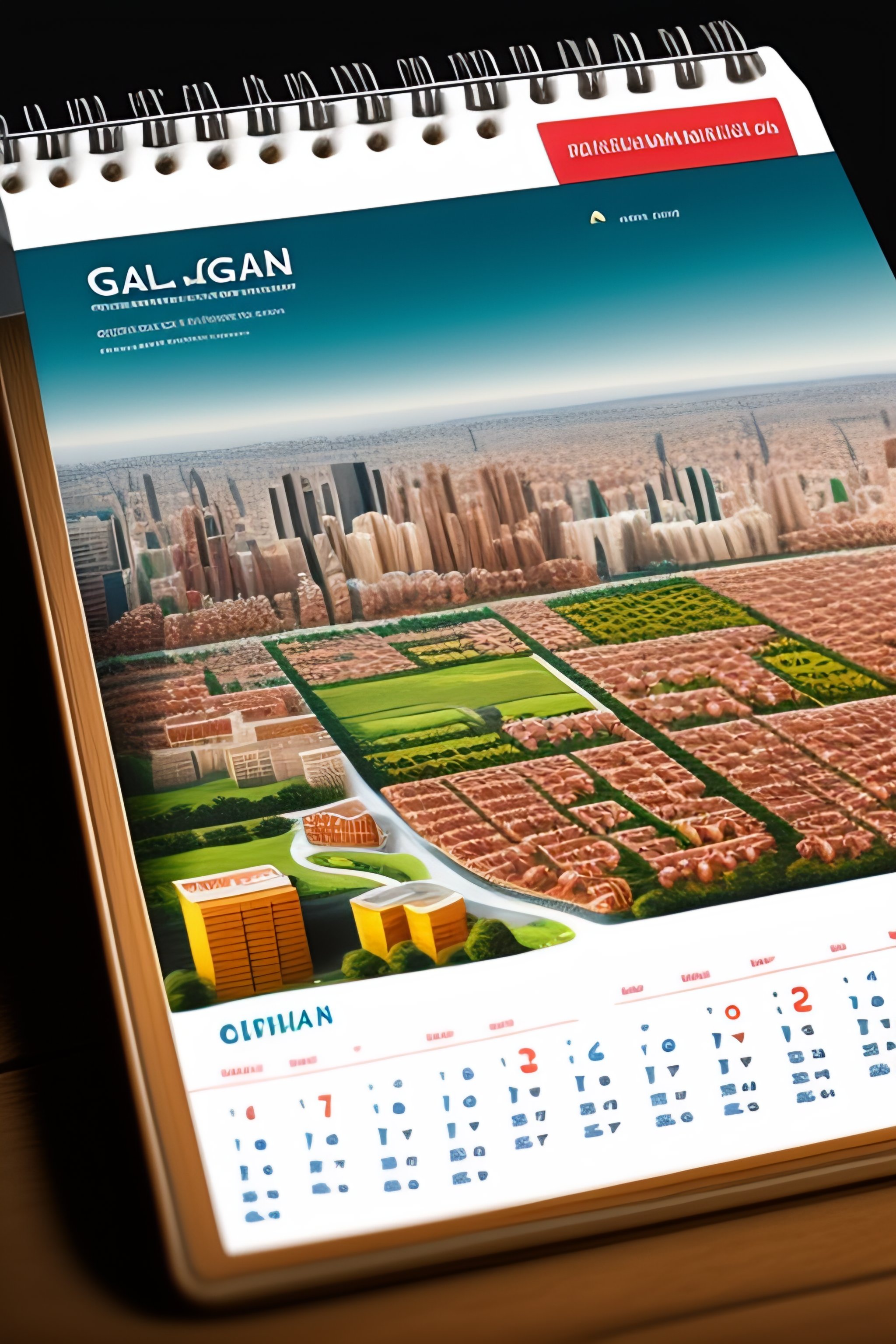 Lexica - Super realistic calendar design with the primary design ...