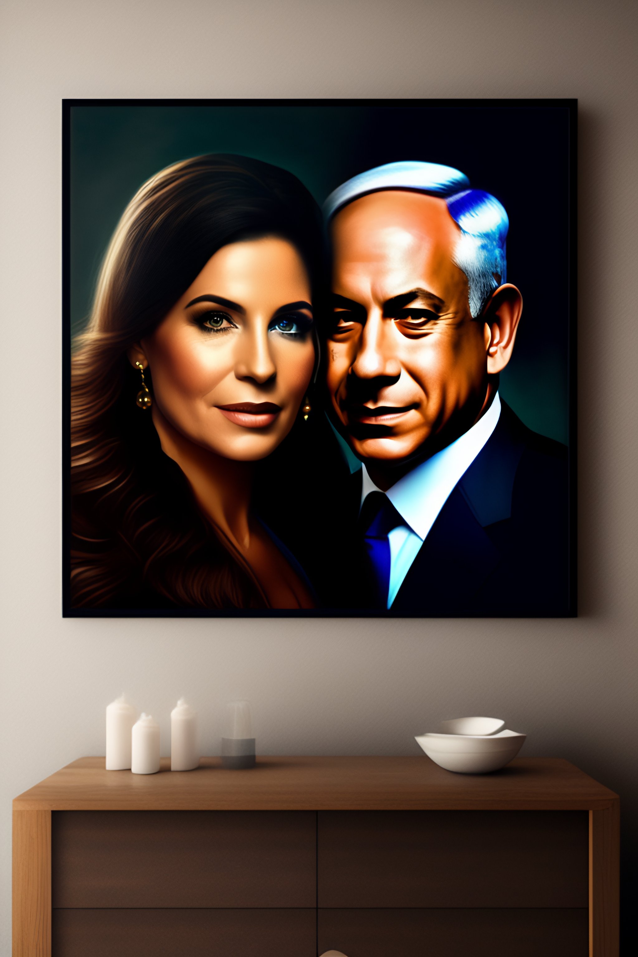 Lexica - Benjamin Netanyahu,+Sarah Netanyahu. all on one photo.studio ...