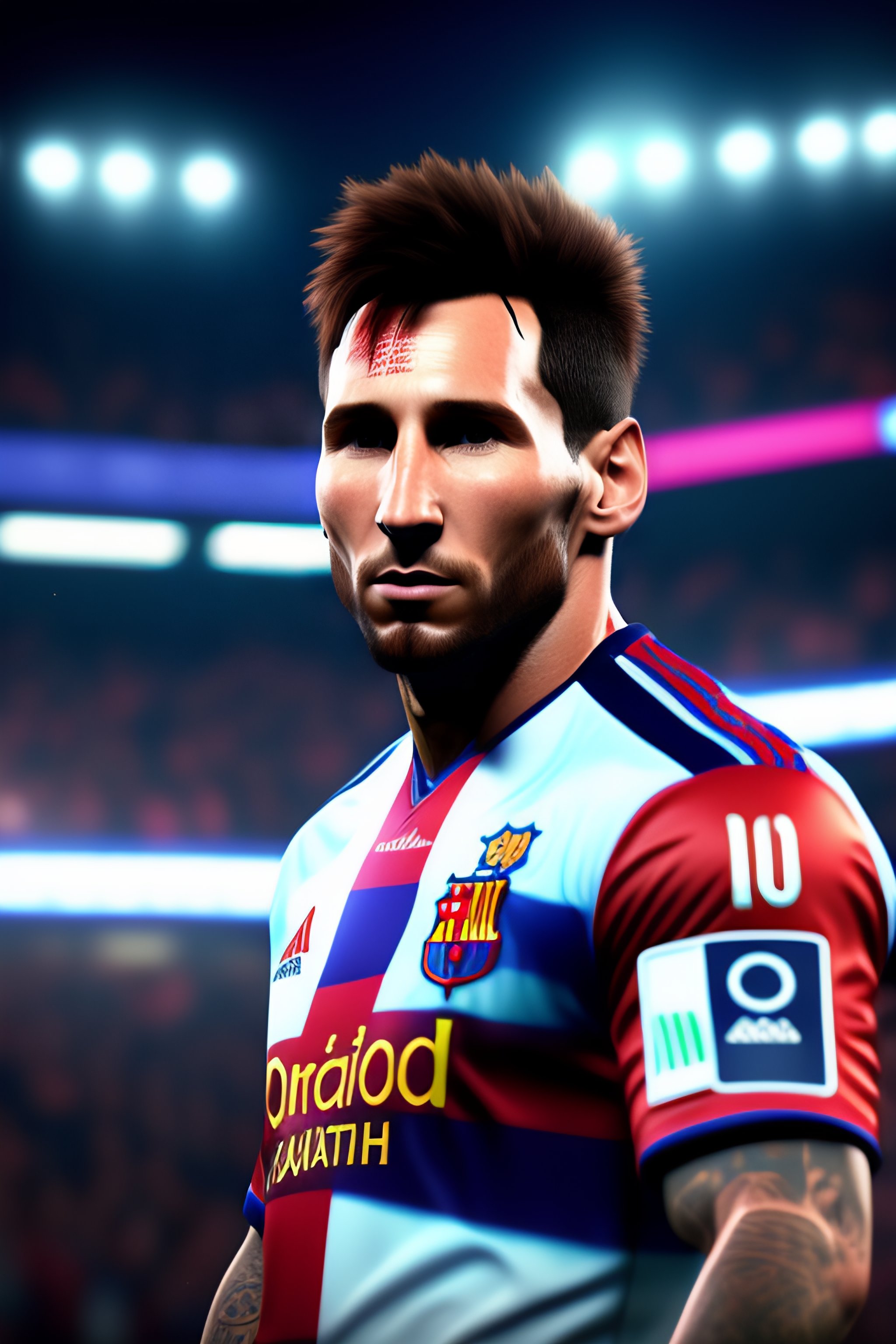 Lexica - Highly detailed potrait of Lionel Messi in magician suit ...