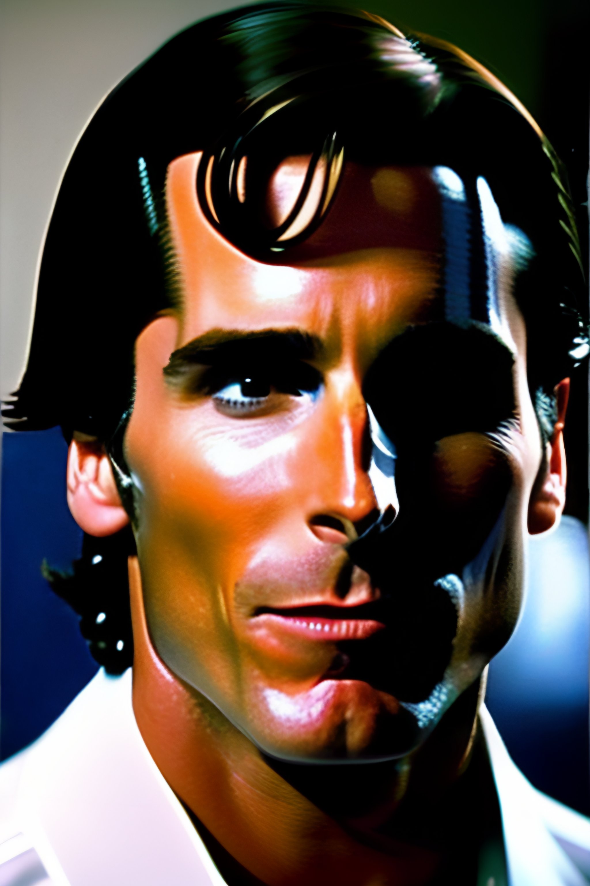 Lexica - Christian bale as patrick bateman doing his daily skincare routine