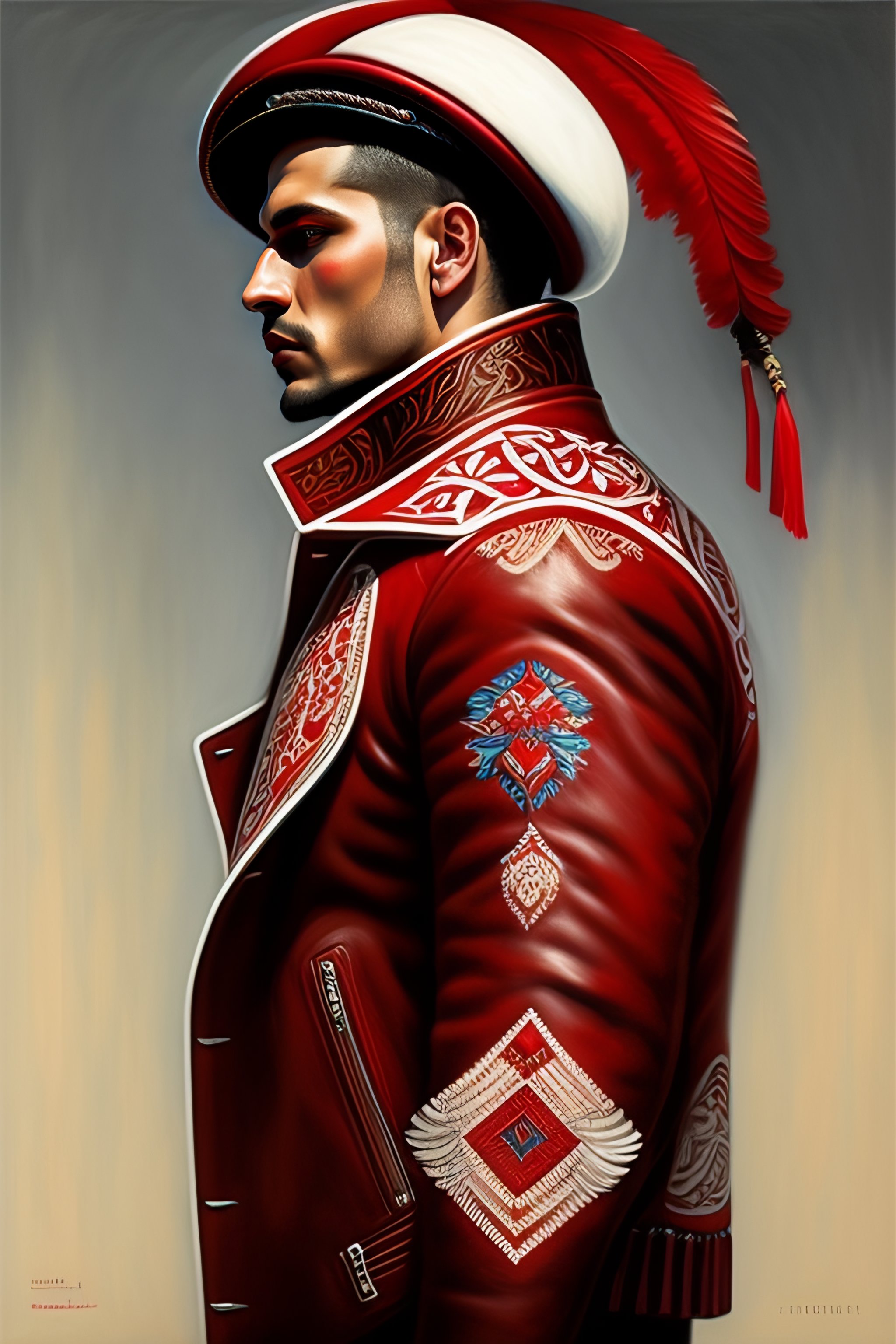 Lexica - Painting masterpieces slavic balkan fallen angel in red and ...