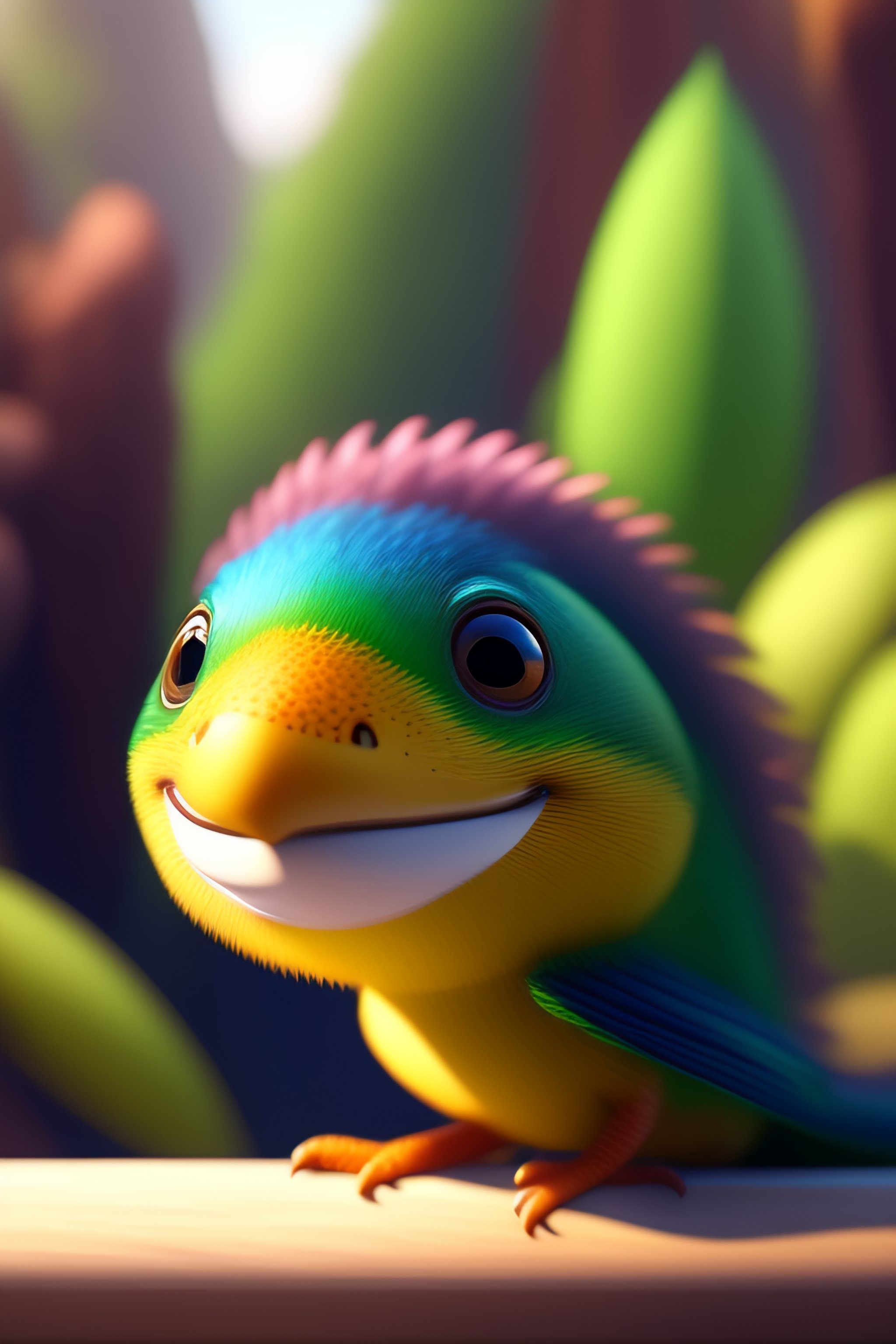 Lexica - Cute and adorable quetzal waving and smiling, unreal engine ...