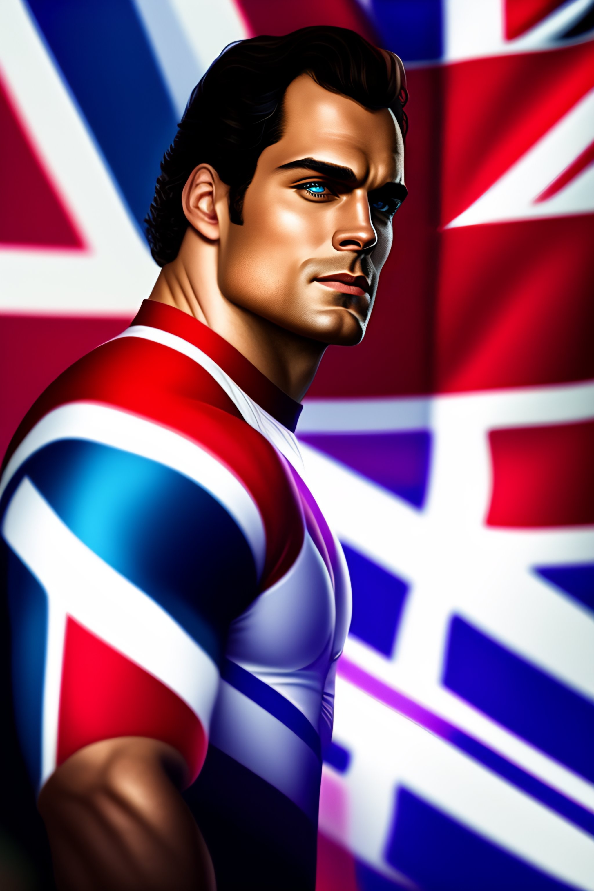 Lexica - Epic comic book cover, Henry Cavill as hyper realistic ...