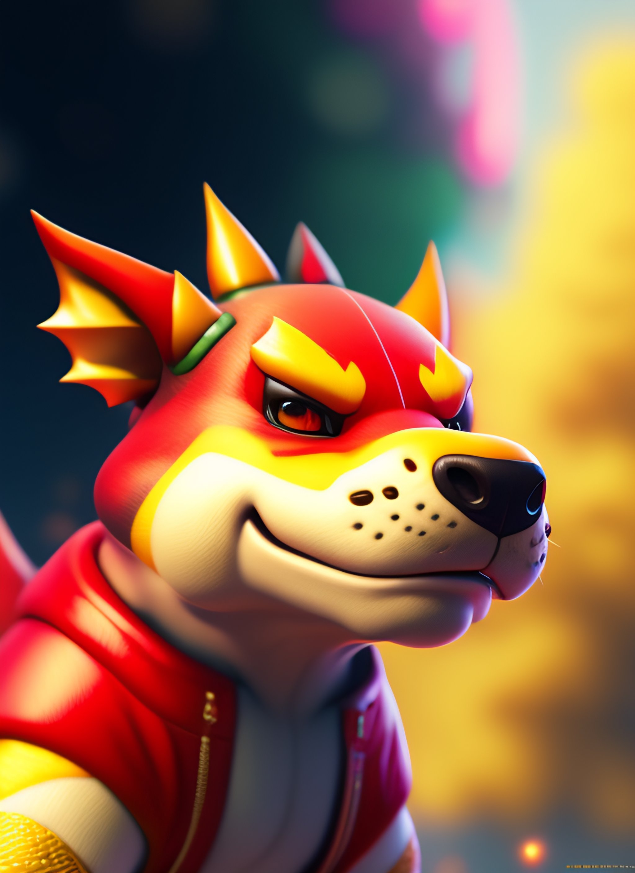 Lexica - Portrait of Bowser Jr., colorful fantasy landscapes, colorful ...