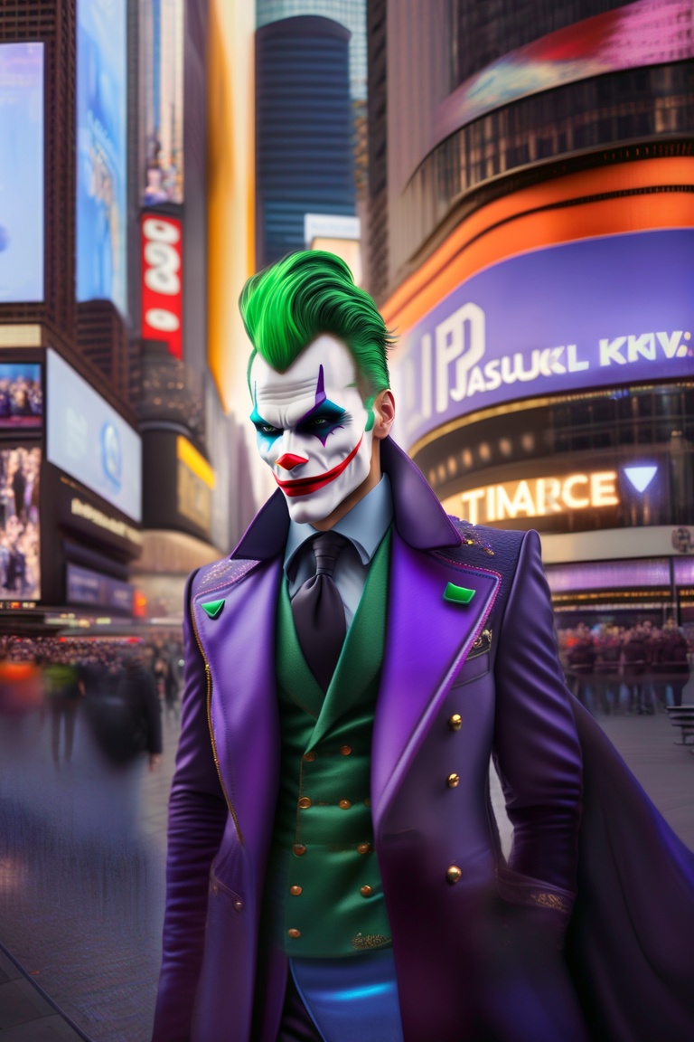 Lexica - Joker on times square, casual clothing, today's featured ...