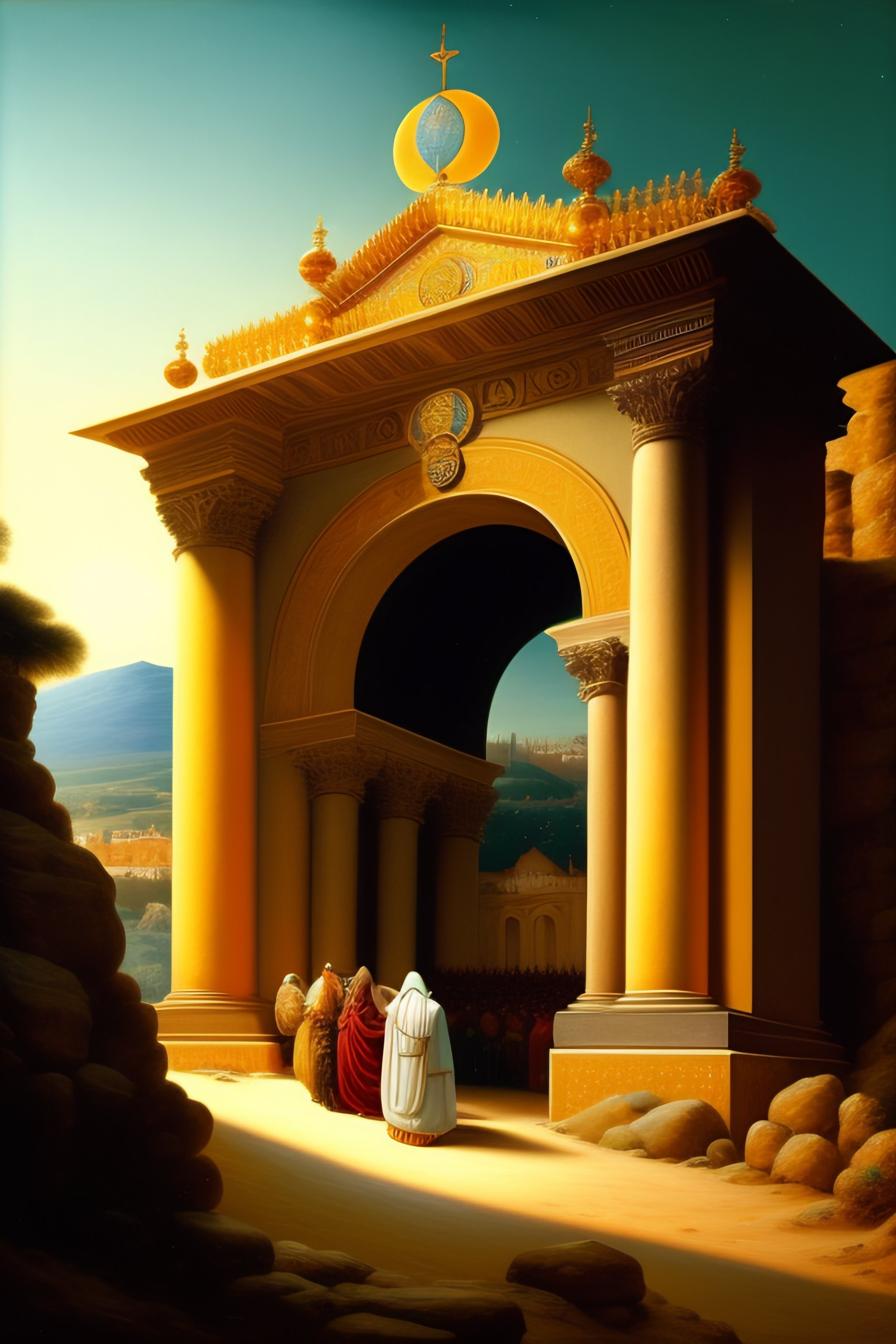 Lexica - Adoration of the Kings of the East at the portal of Bethlehem ...