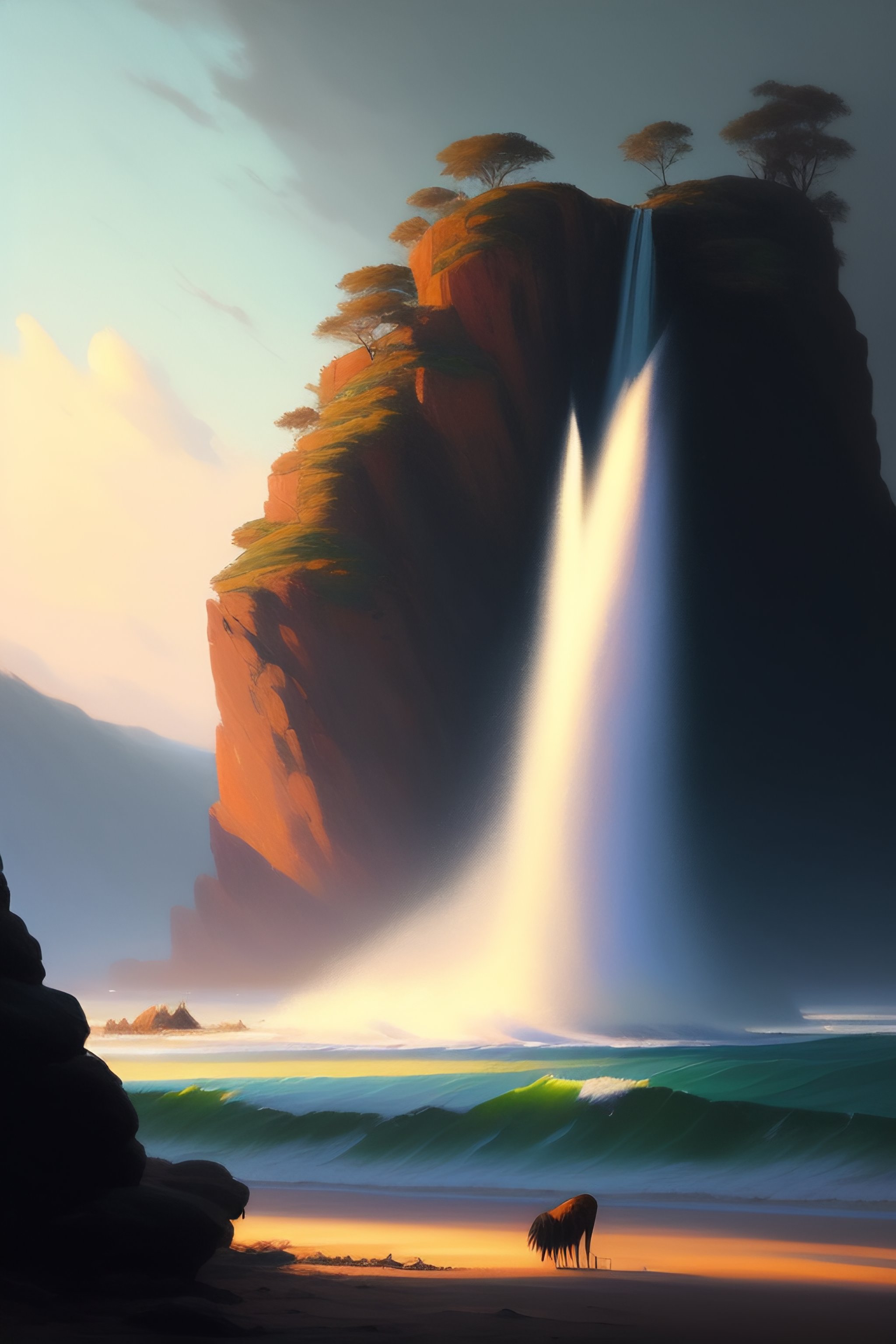 Lexica - Professional oil painting of guar, professional majestic oil ...