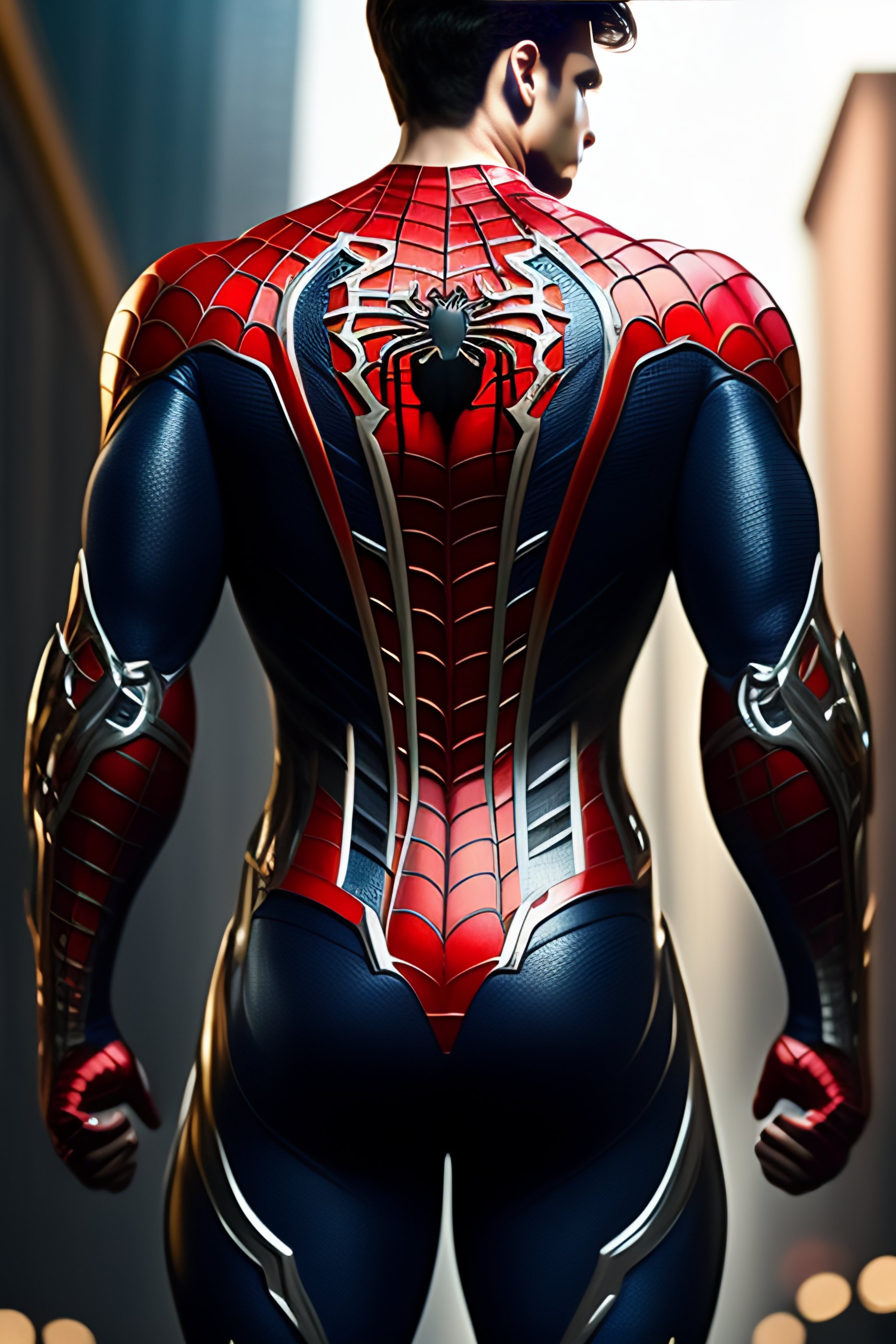 Lexica - An extremely complex and advanced cyborg chassis, spiderman