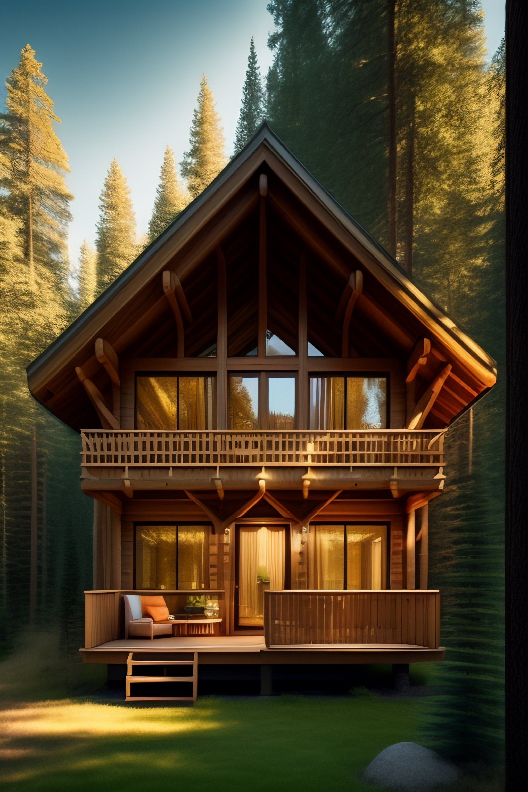 Lexica - Chalet with forest animals