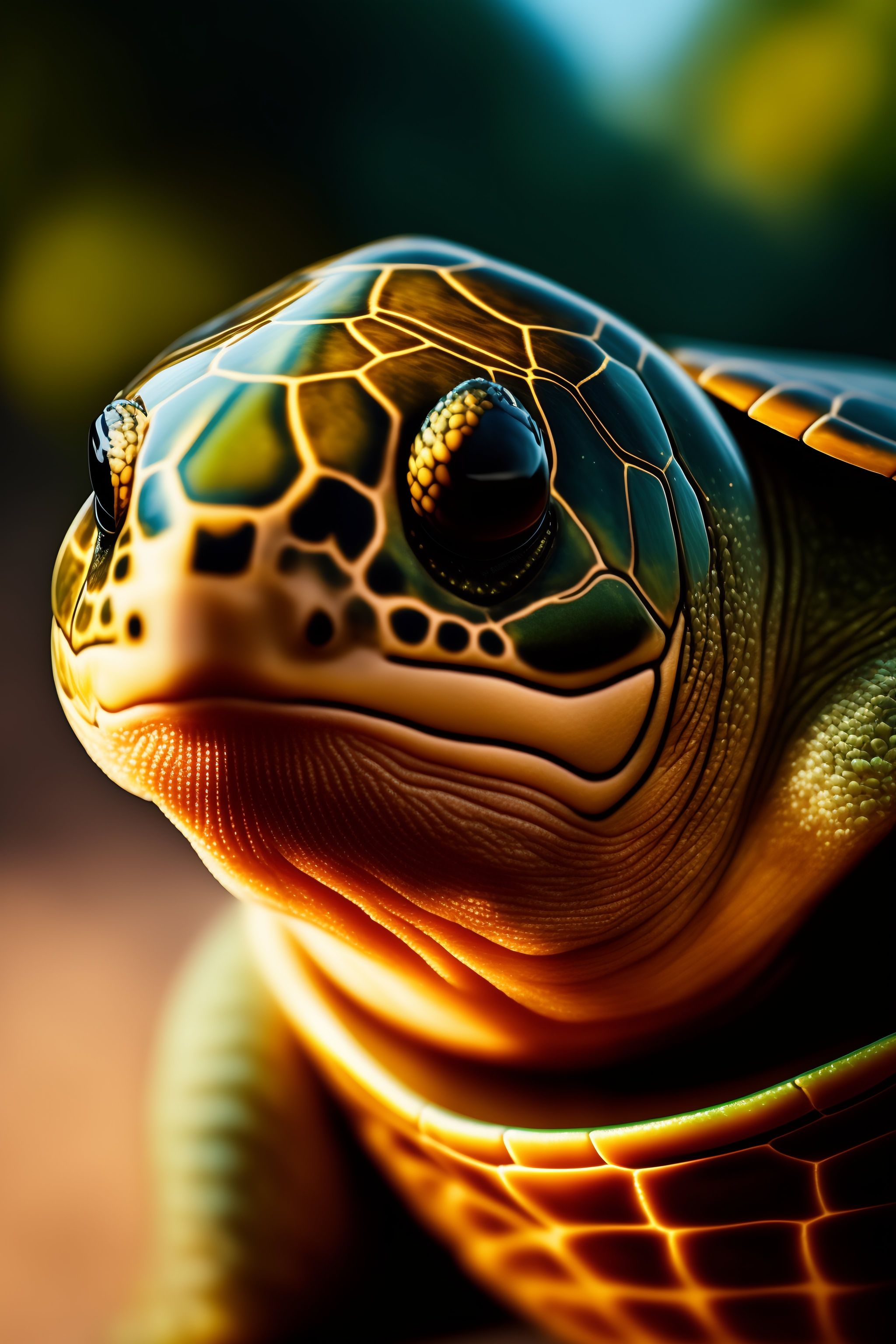 Lexica - Portrait of a turtle Pixar style