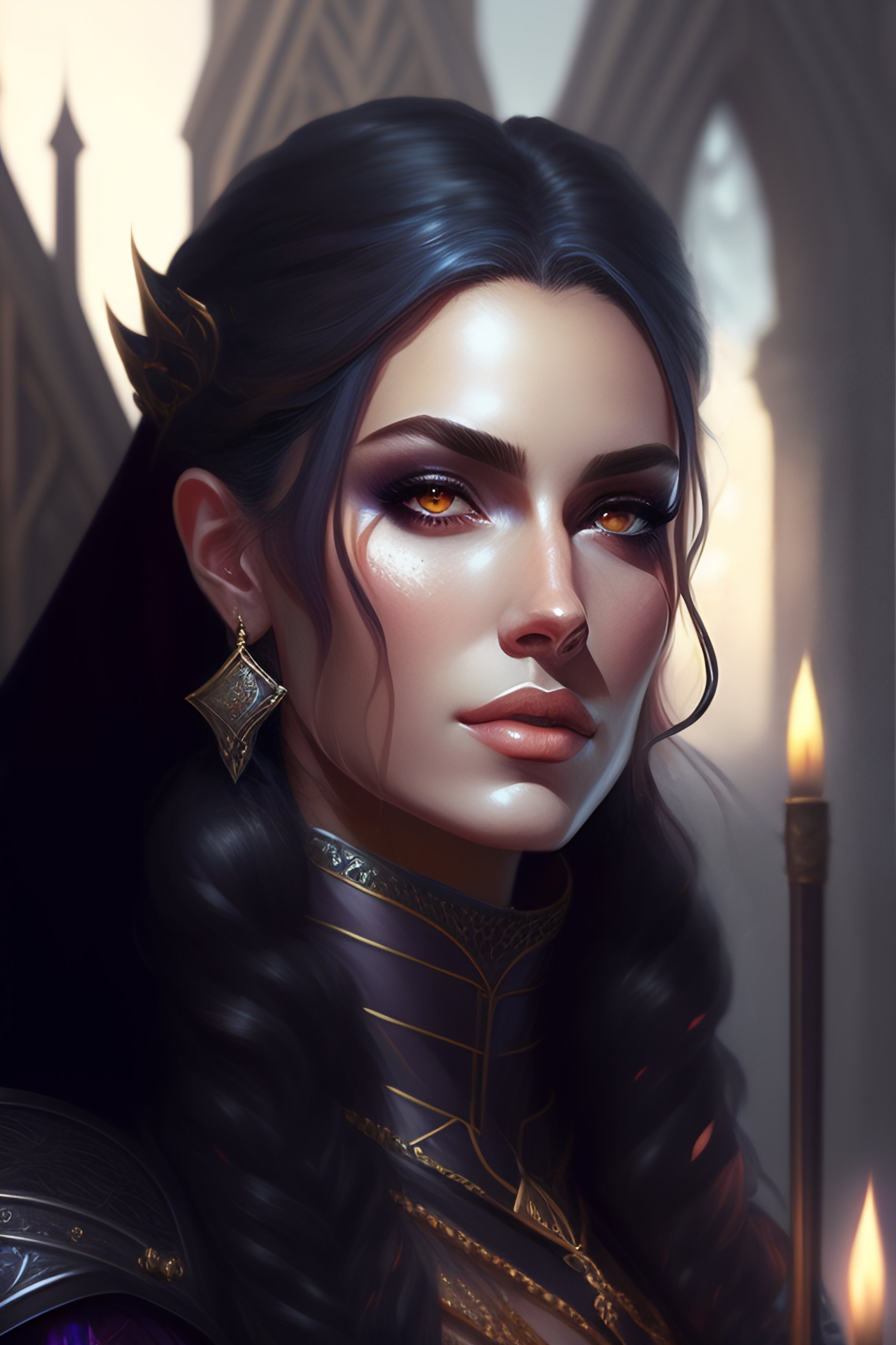 Lexica - Gothic , d & d, fantasy, portrait, highly detailed, headshot ...