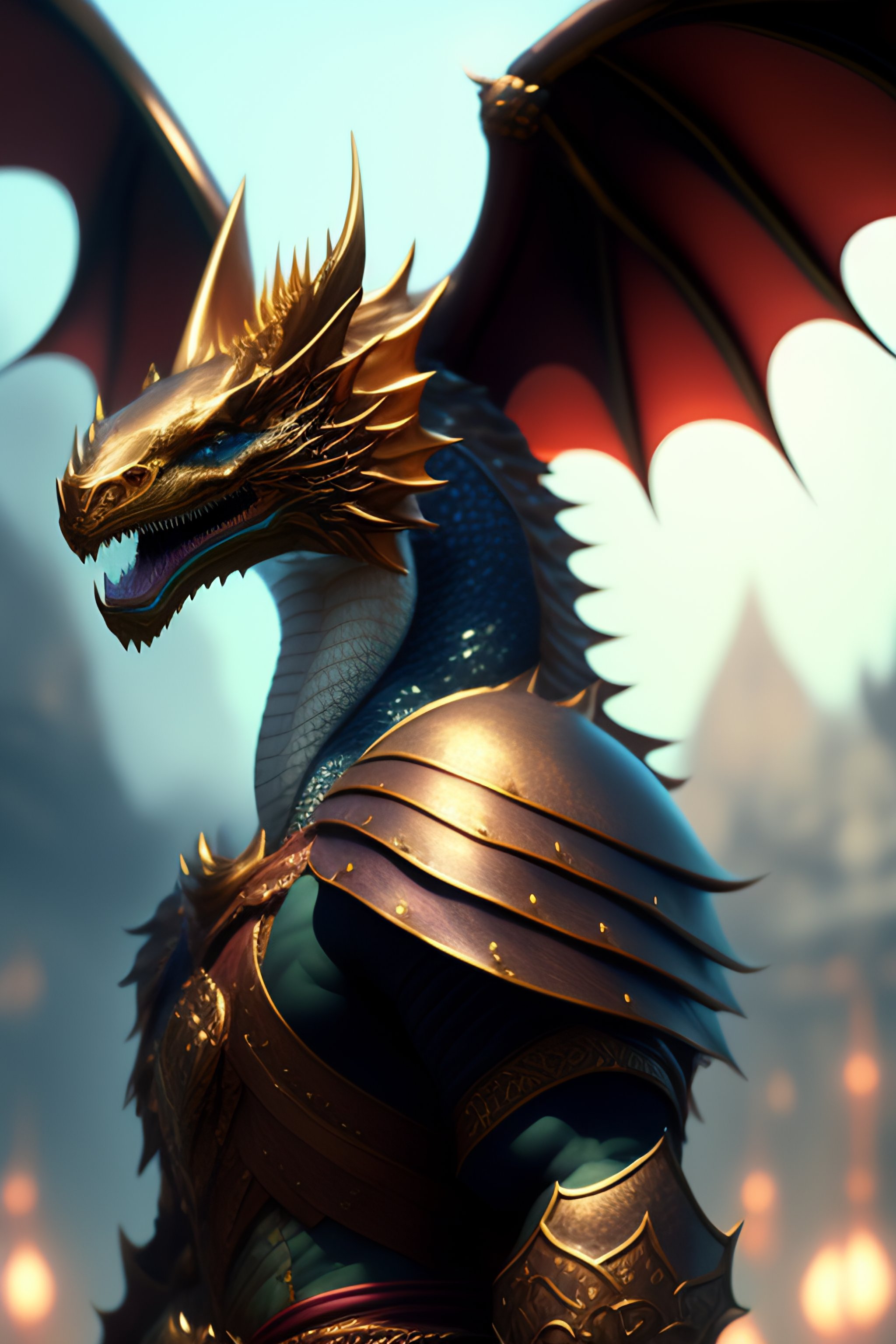 Lexica - Swiming dragon staring at the camera smirking and laughing ...