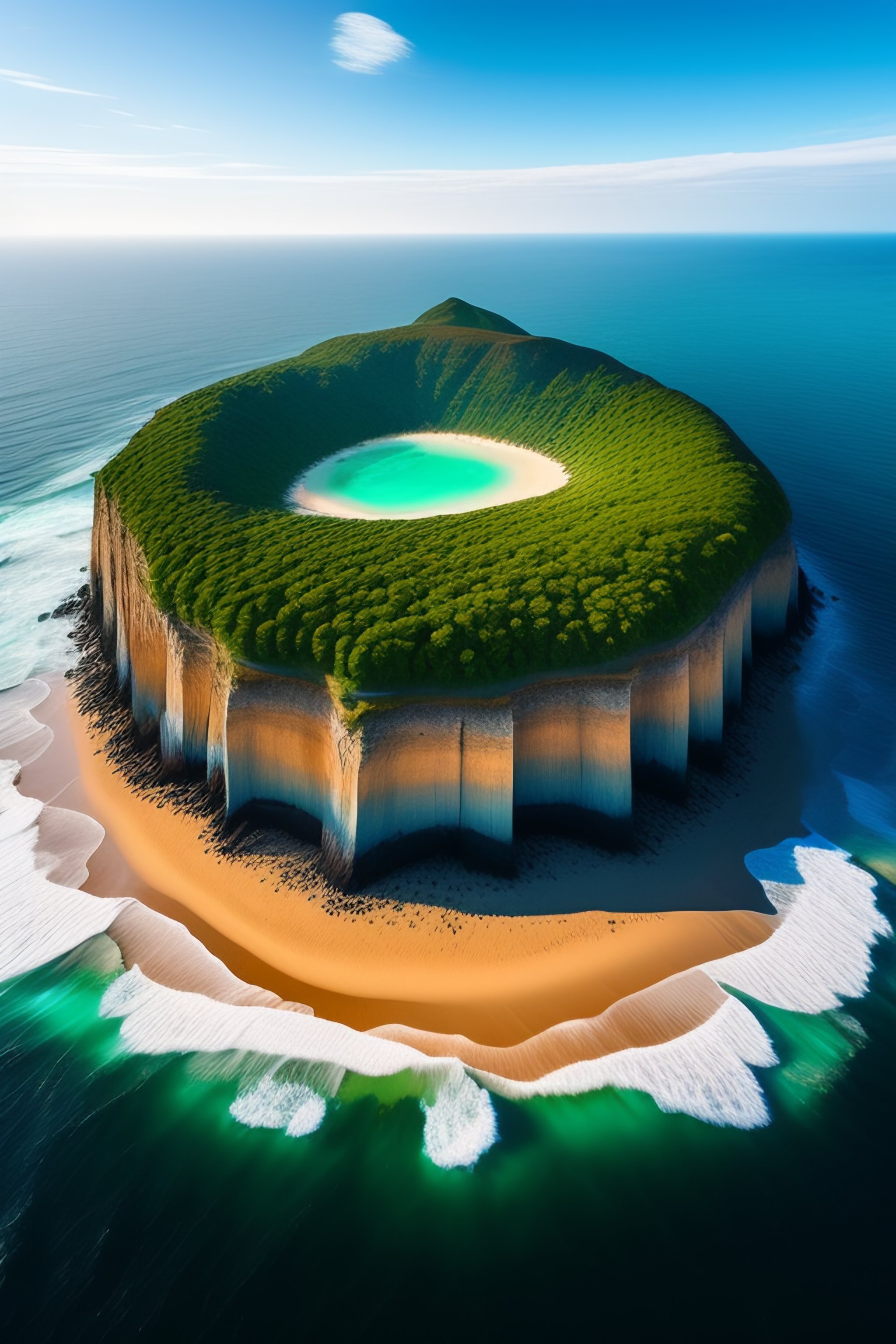 Lexica - Retinex drone photography this is a land on an unforgiving ...