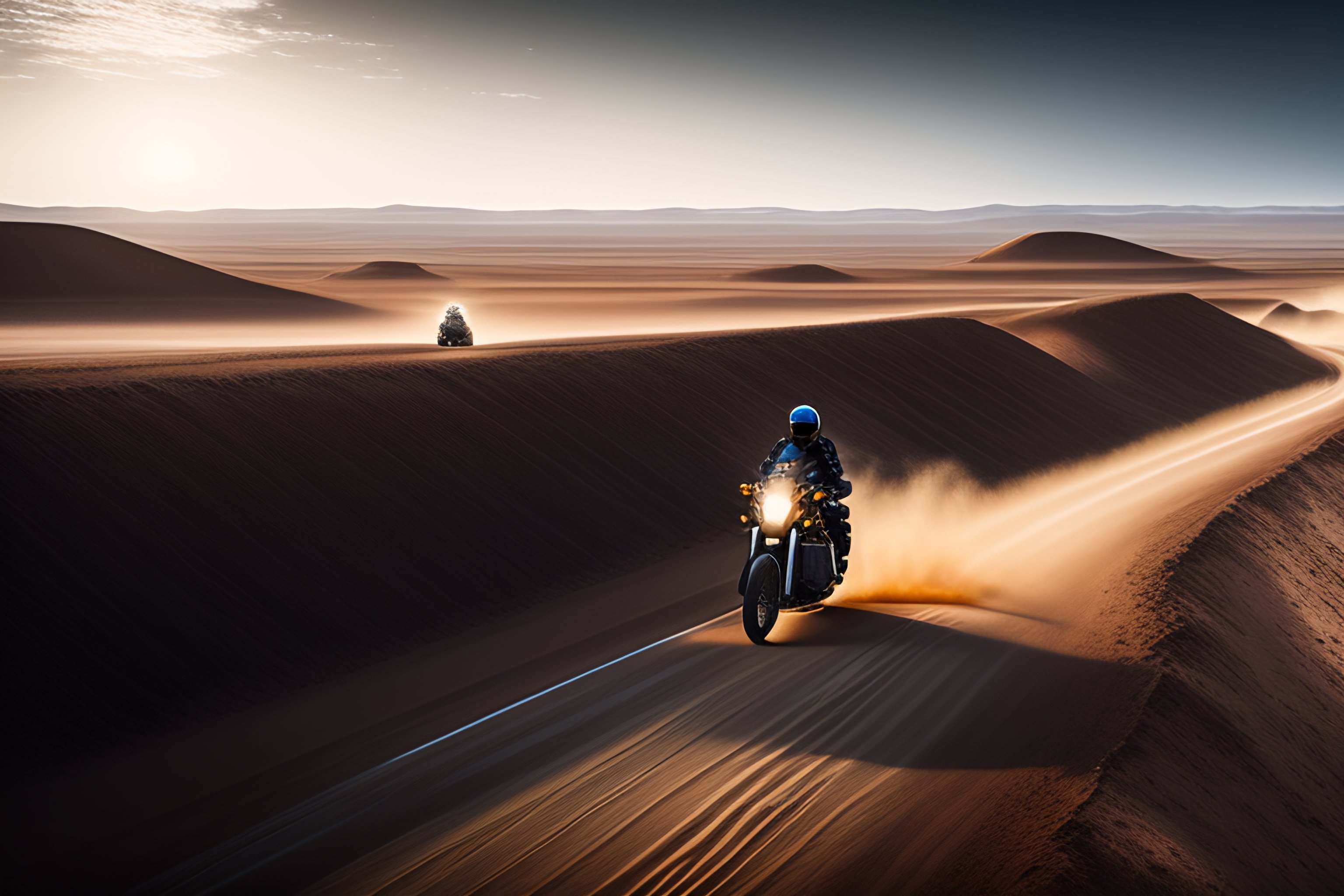 Lexica - Two motocyclists riding, style simon stalenhag,8k resoultion ...