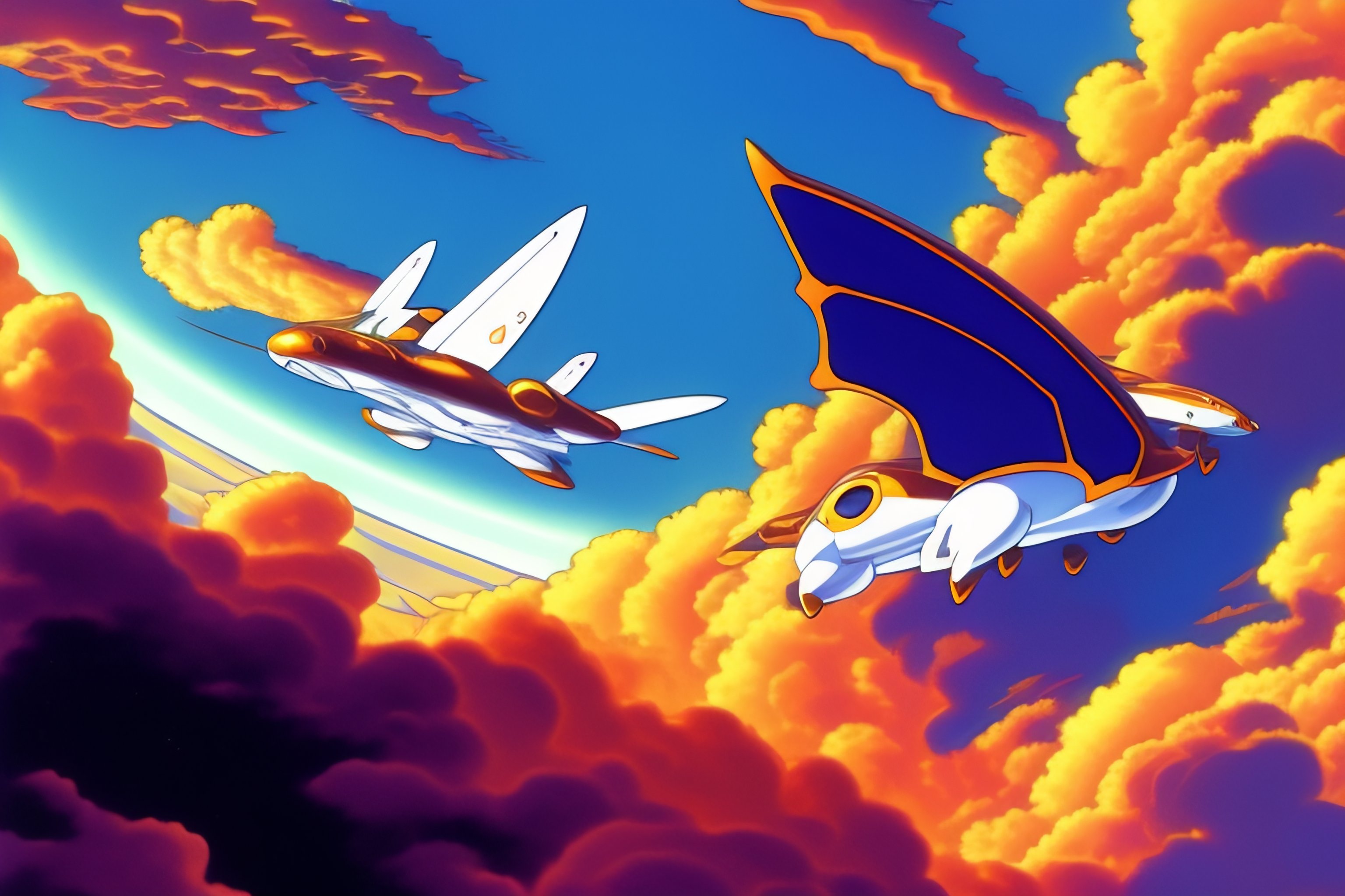 Lexica - Vintage 90's anime style environmental wide shot of charizard ...