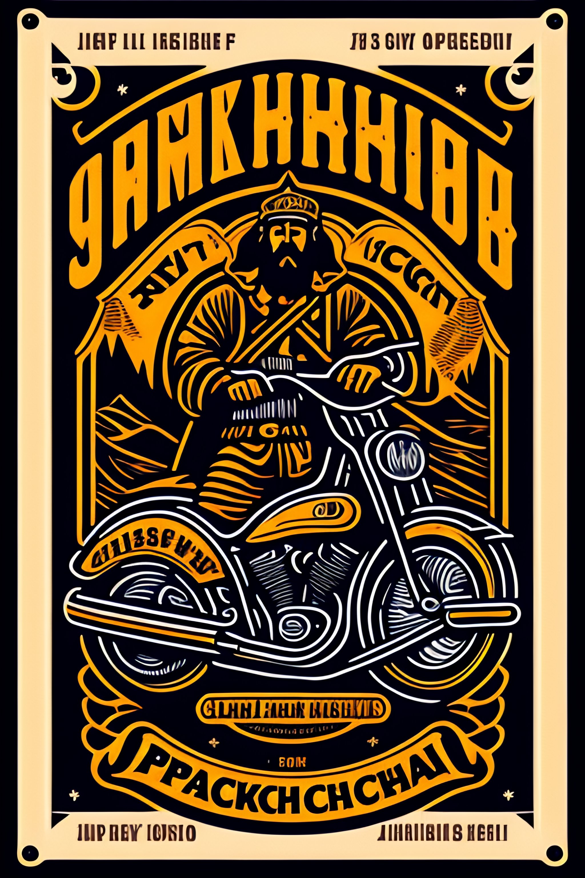 Lexica - Back patch for a Jewish motorcycle club including a front view ...