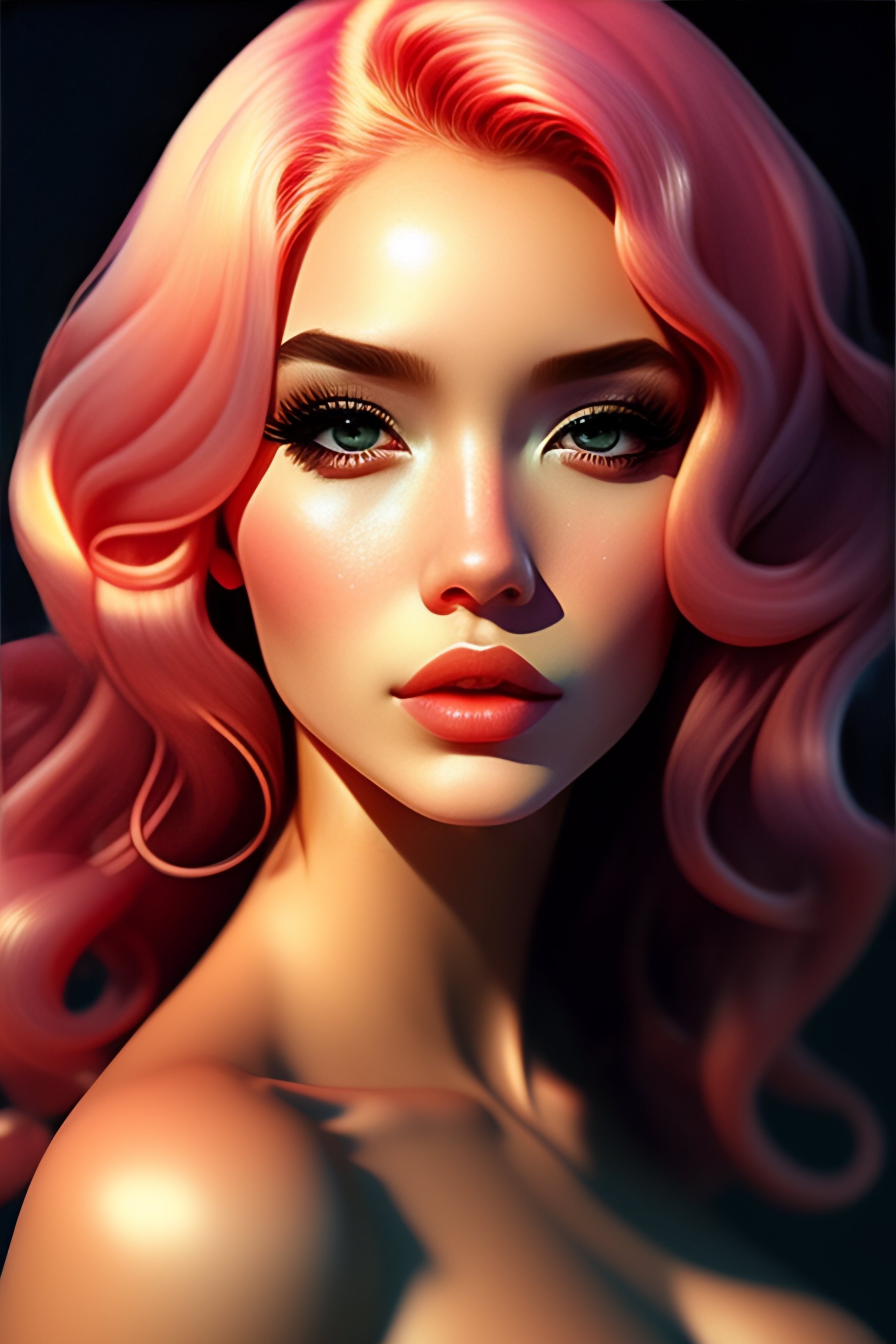 Lexica - GLOSSY BIMBO THEPIT BIMBO ANALOG STYLE DREAMLIKEART REDSHIFT ...