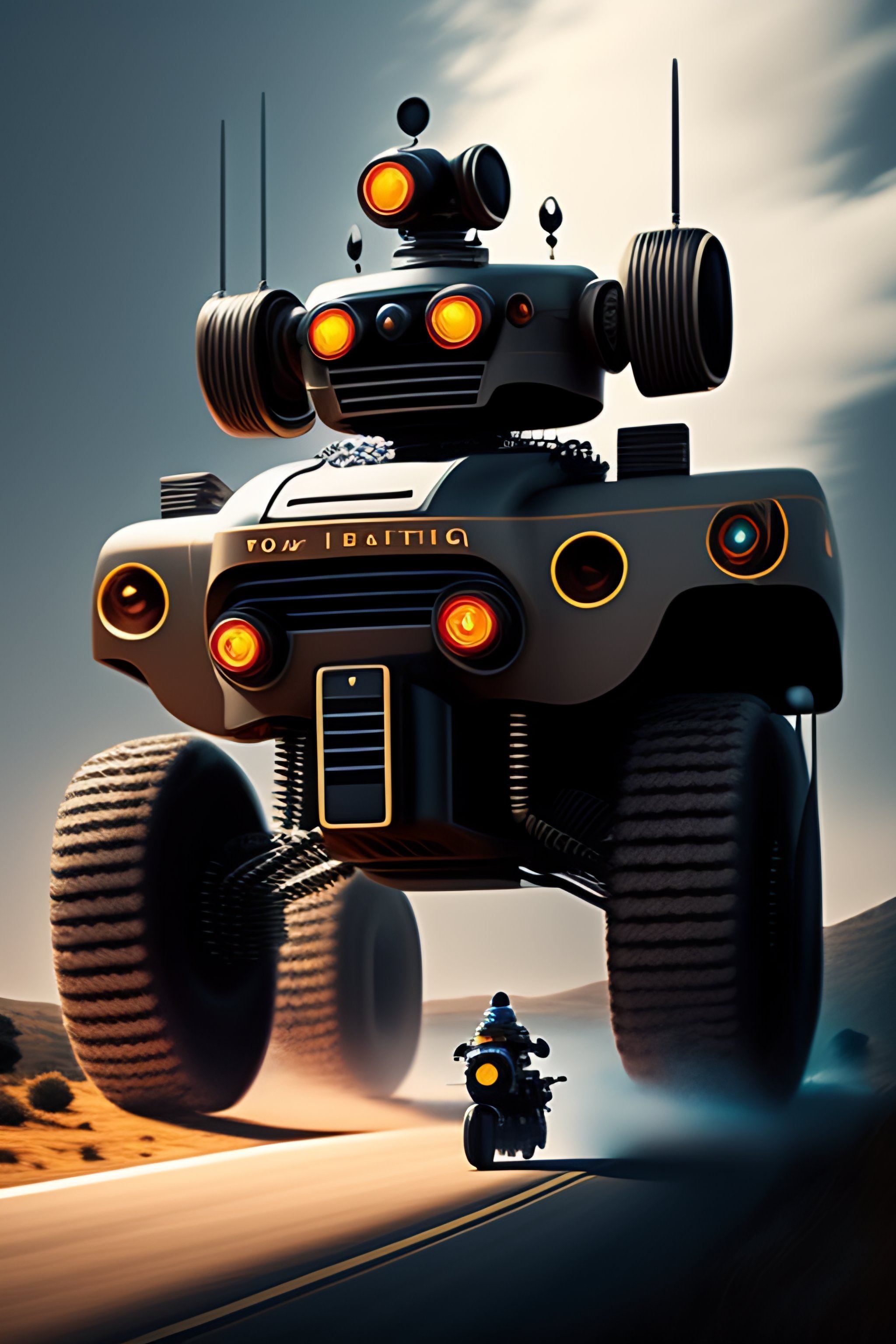 Lexica - ROBOT, DE CUATRO RUEDAS, CON SILLA DE MONTAR, OJOS MULTIPLES ...