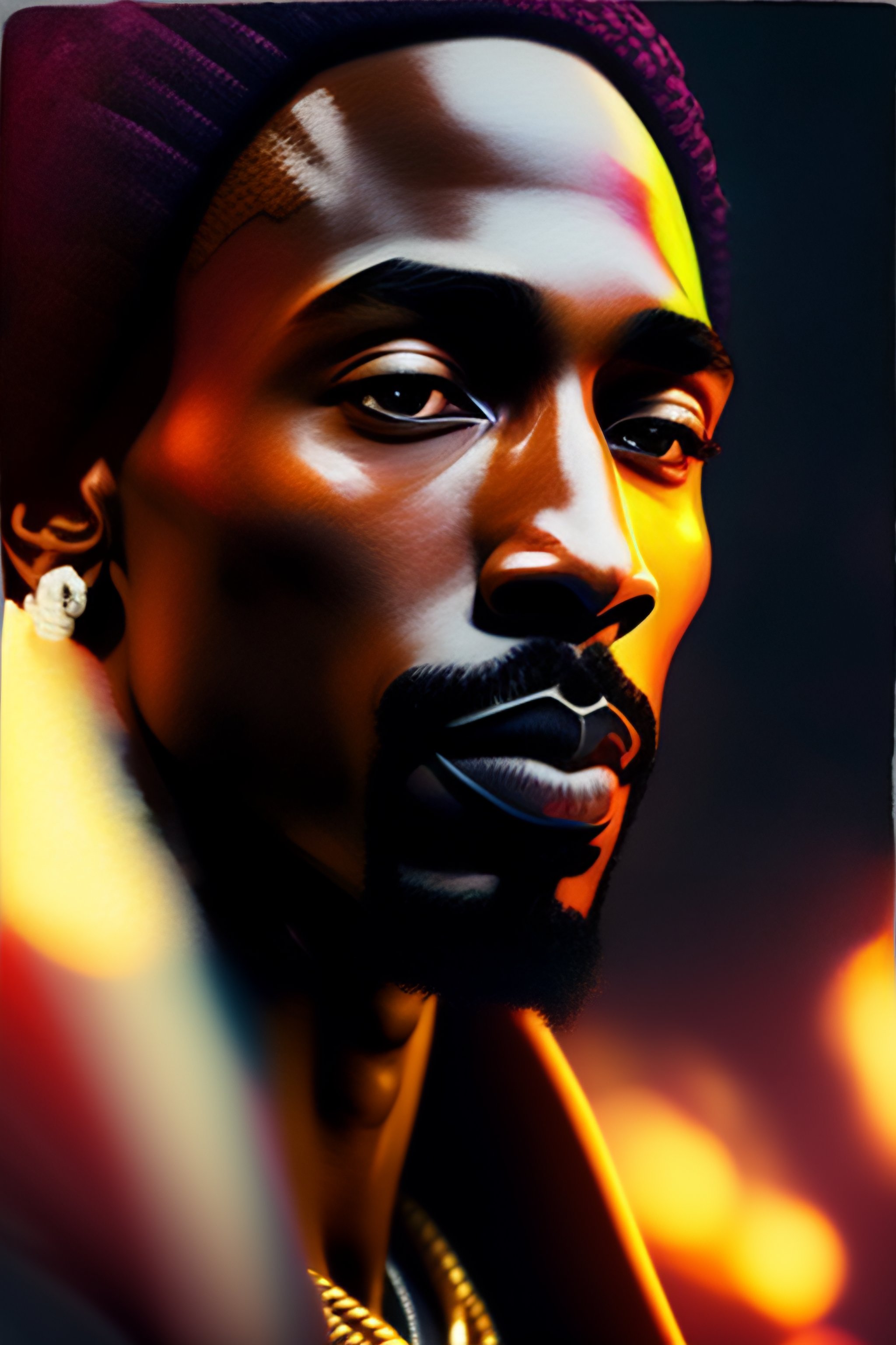 Lexica - Tupac in a hip hob battle, 8k portrait, highly detailed ...