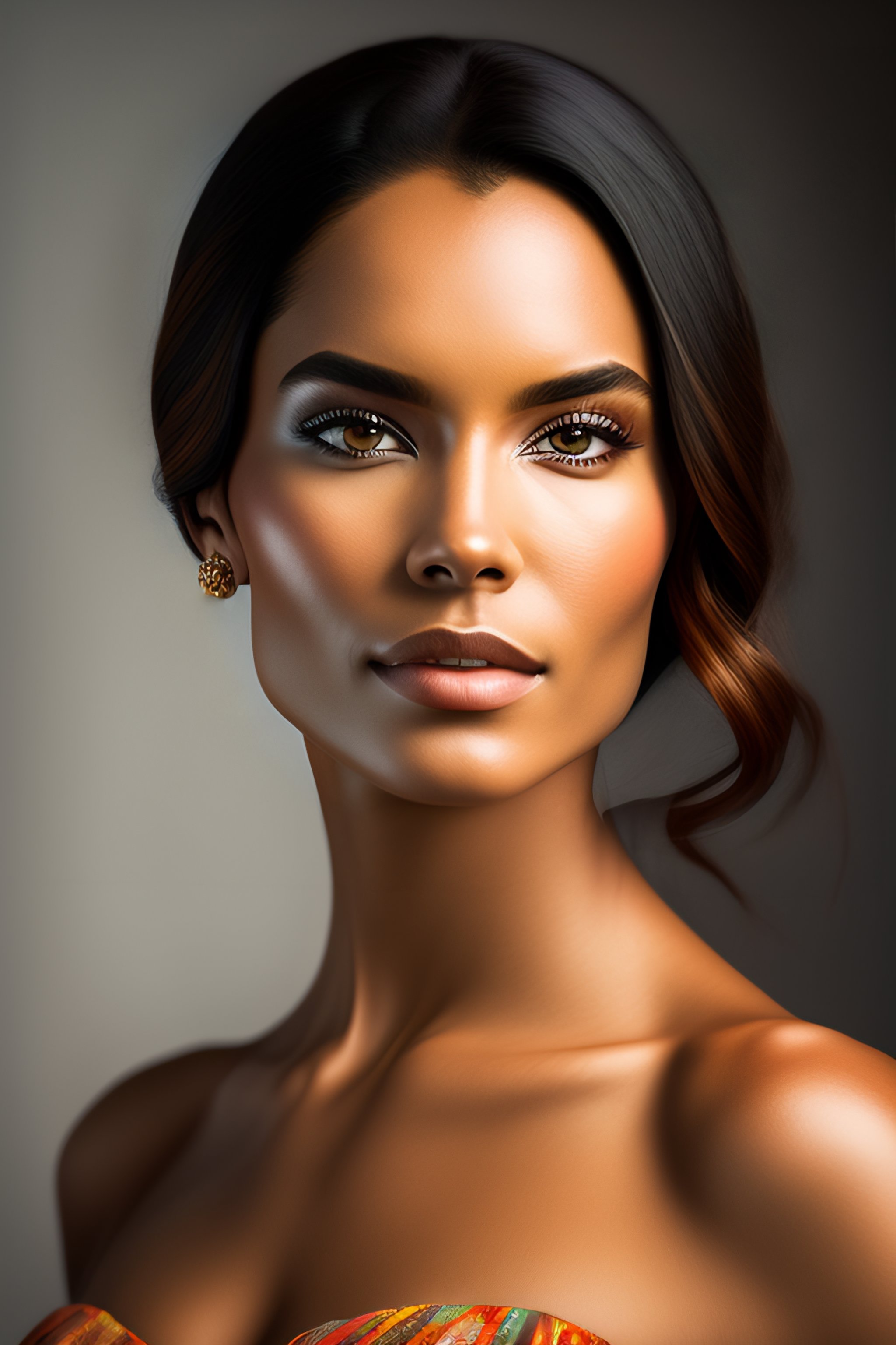 Lexica - Portrait of a female beautiful model