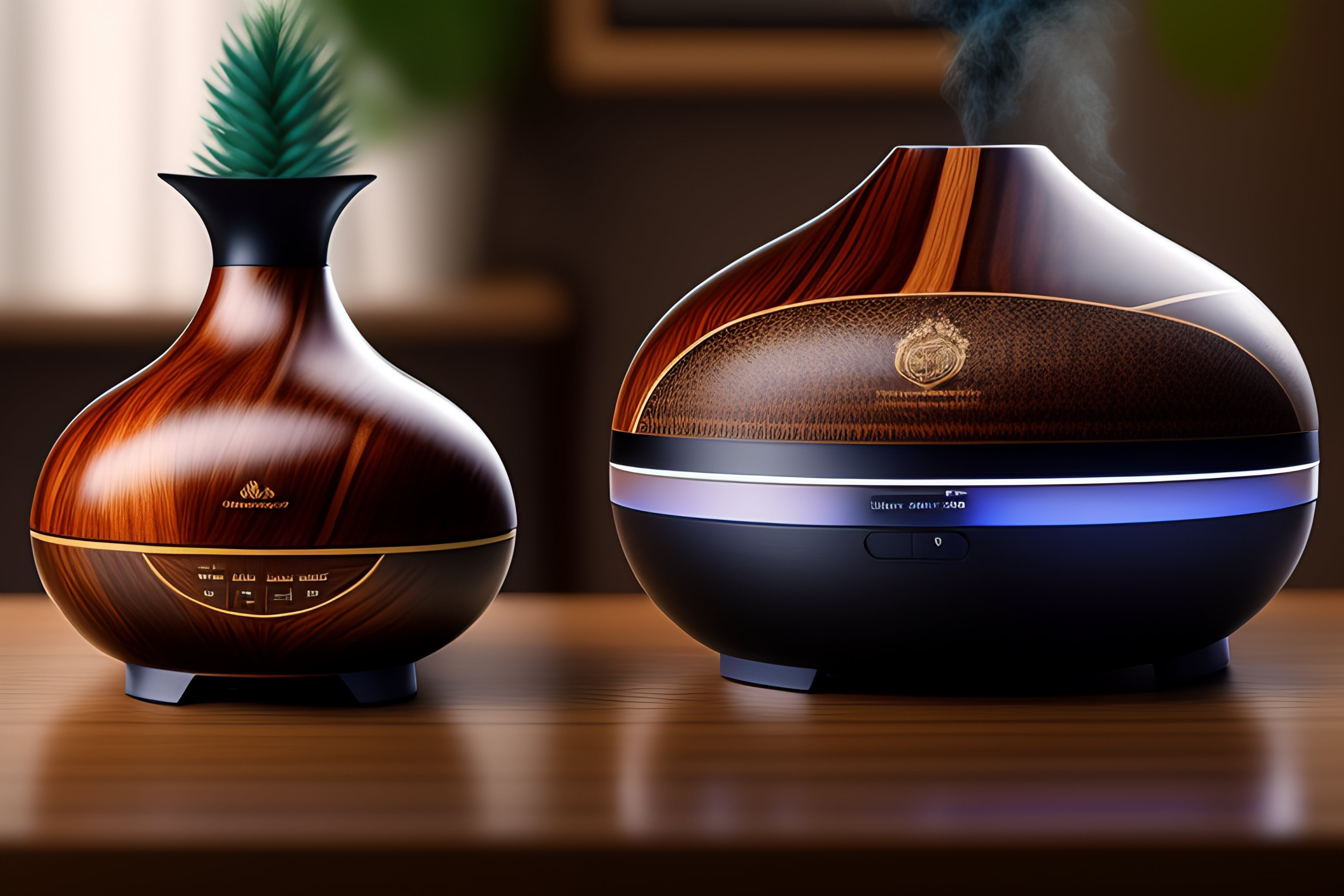 Lexica - Professional product photo of Essential oil diffuser in wood ...